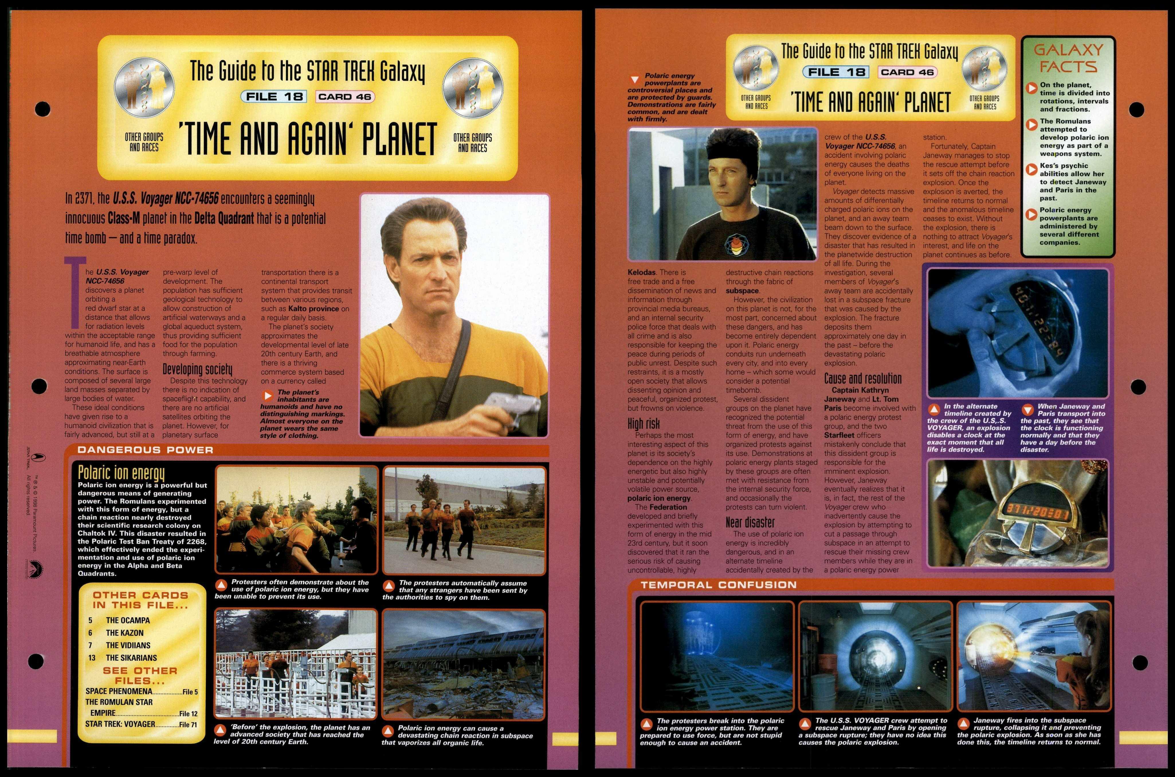 Time & Again Planet - Other Groups & Races - Star Trek Fact File Page