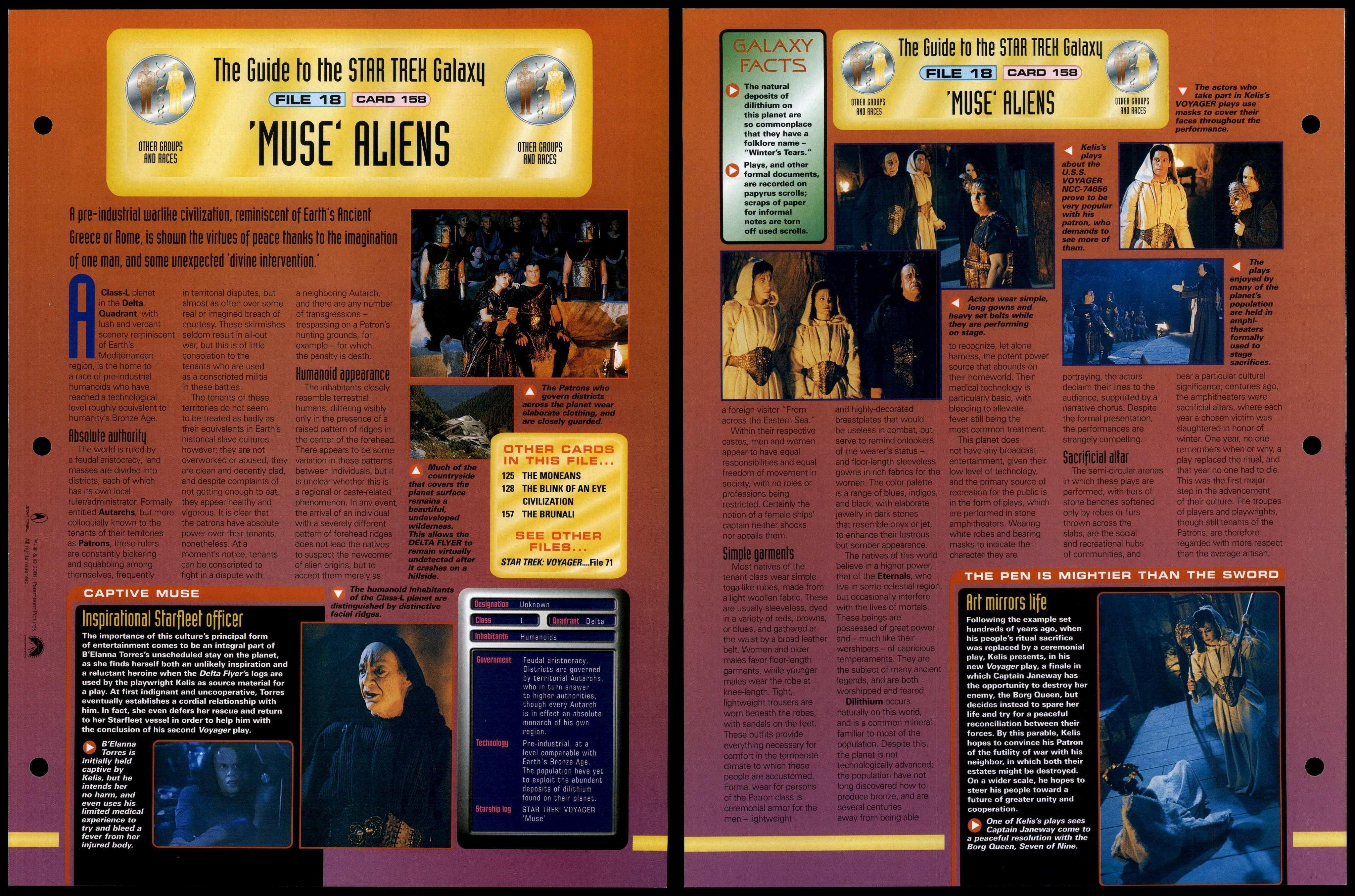 Muse Aliens - Other Groups & Races - Star Trek Fact File Page