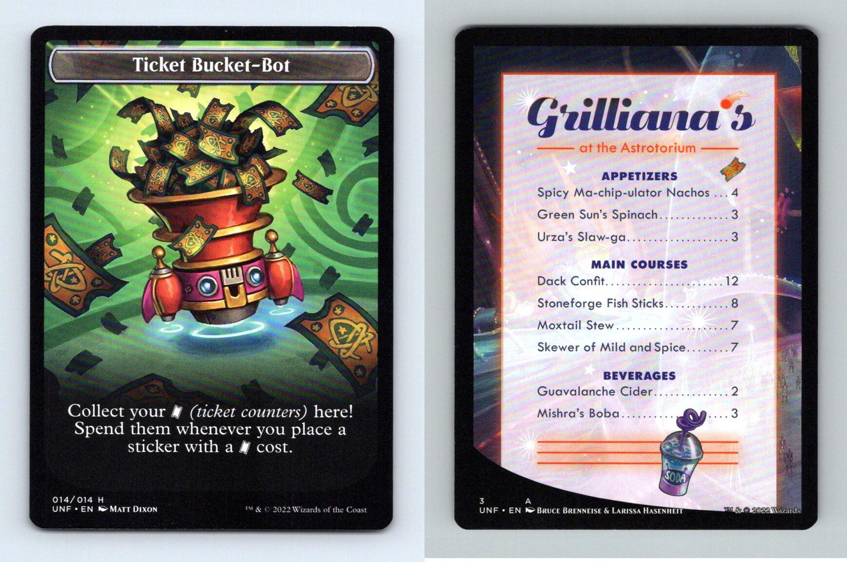 Ticket Bucket Bot #014/014 MTG Unfinity 2022 Token TCG Card | eBay UK