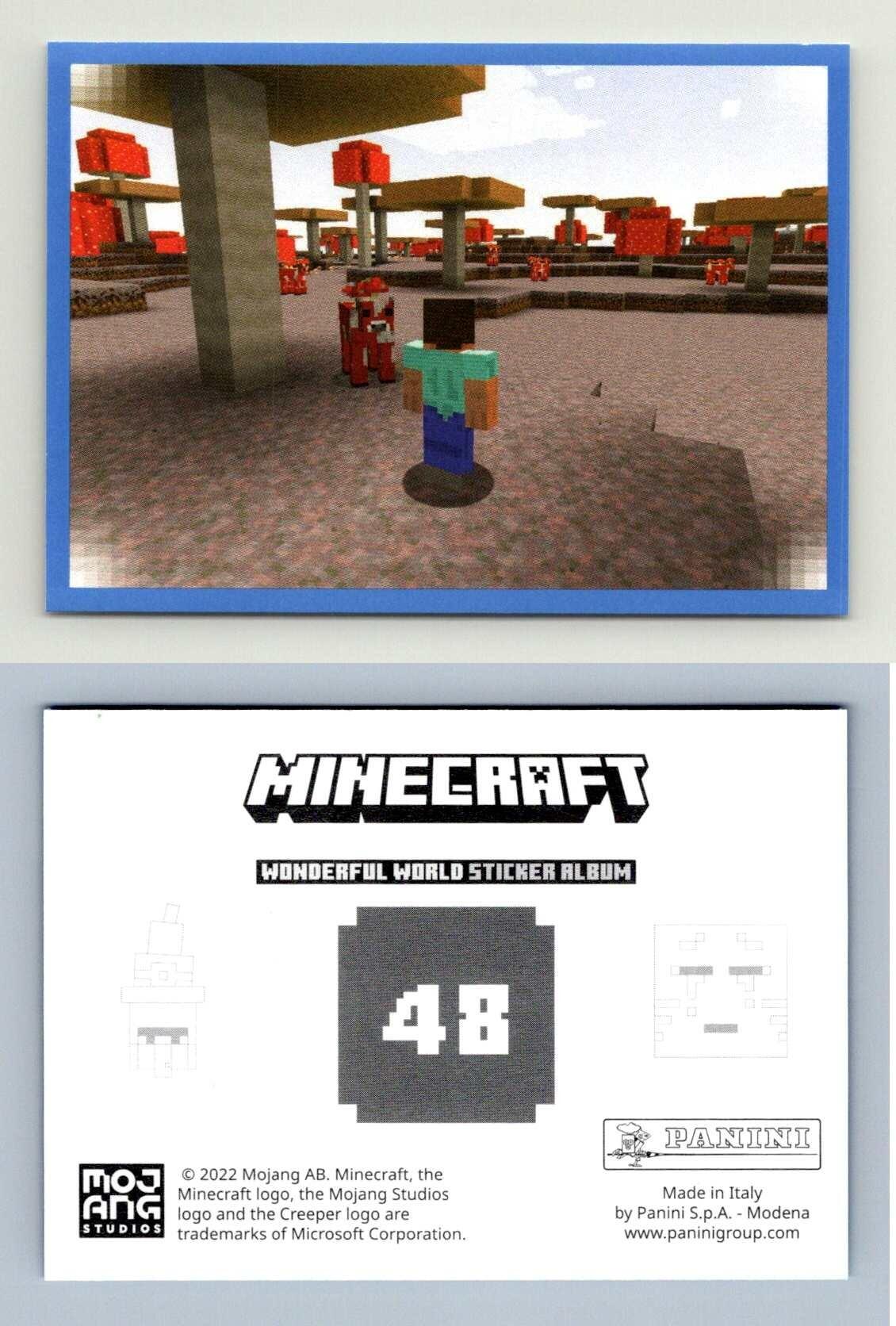 Minecraft Wonderful World #48 Panini 2022 Sticker