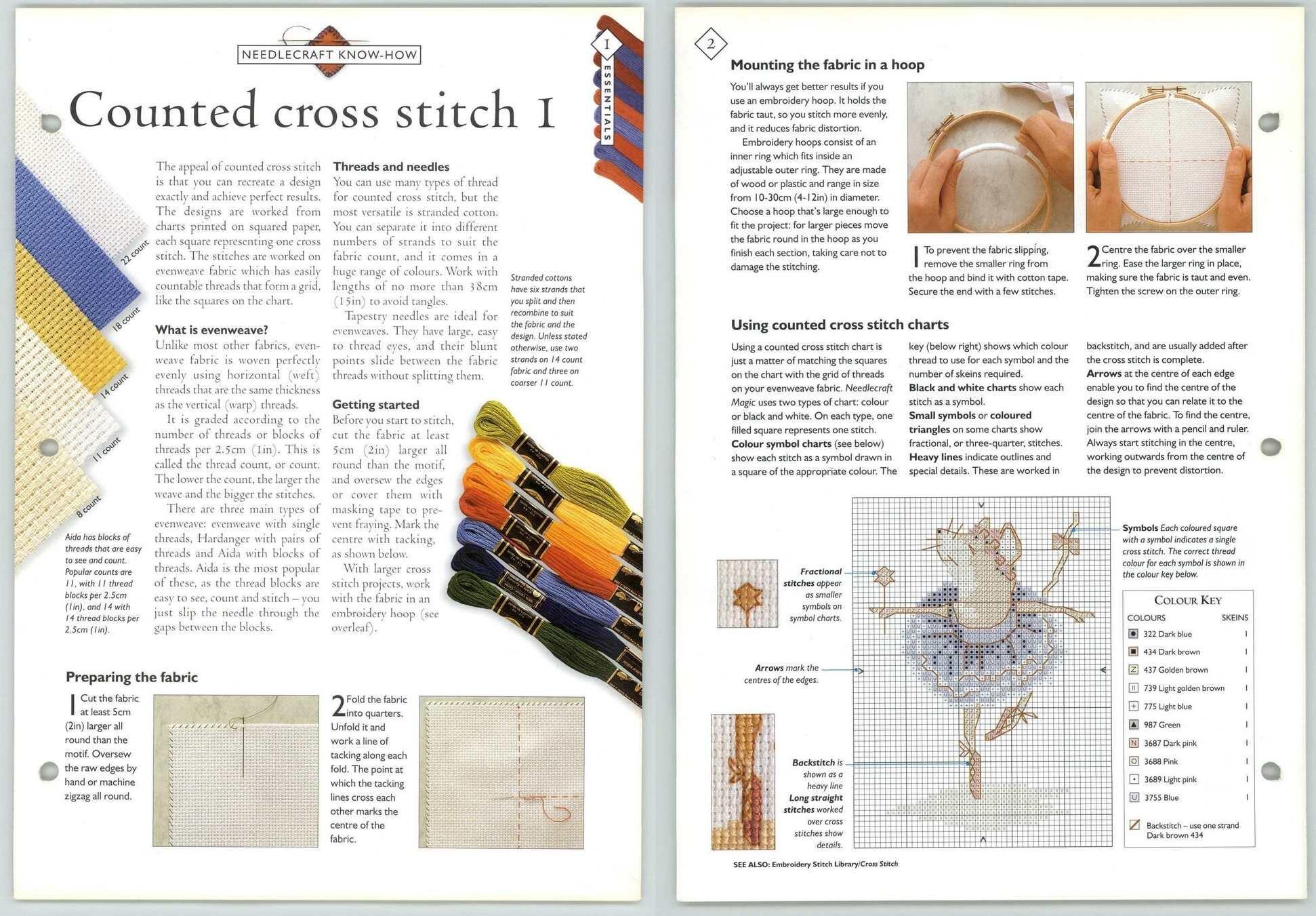 Counted Cross Stitch 1 # 1-2 Know-How Essentials - Needlecraft Magic ...