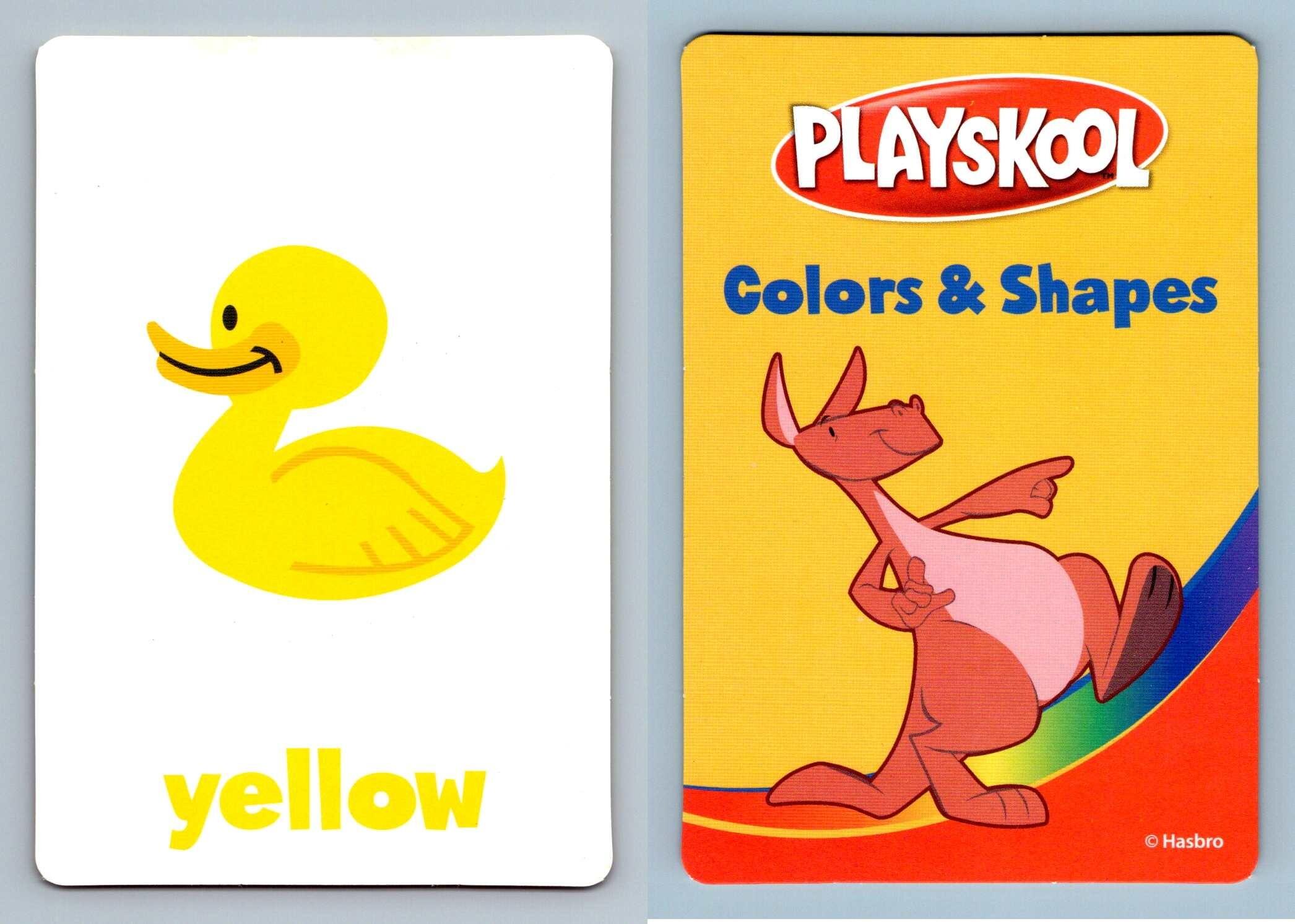 Yellow Duck - Colors & Shapes Basic Skills Pre K-K Flash Card