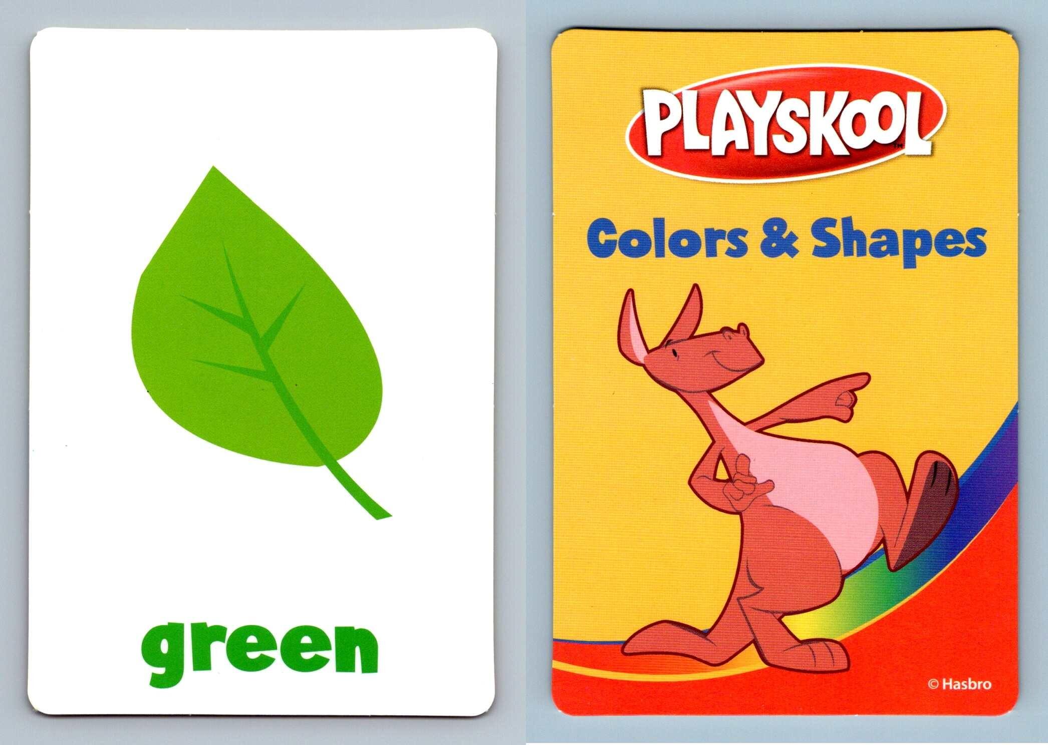 Green Leaf - Colors & Shapes Basic Skills Pre K-K Flash Cards