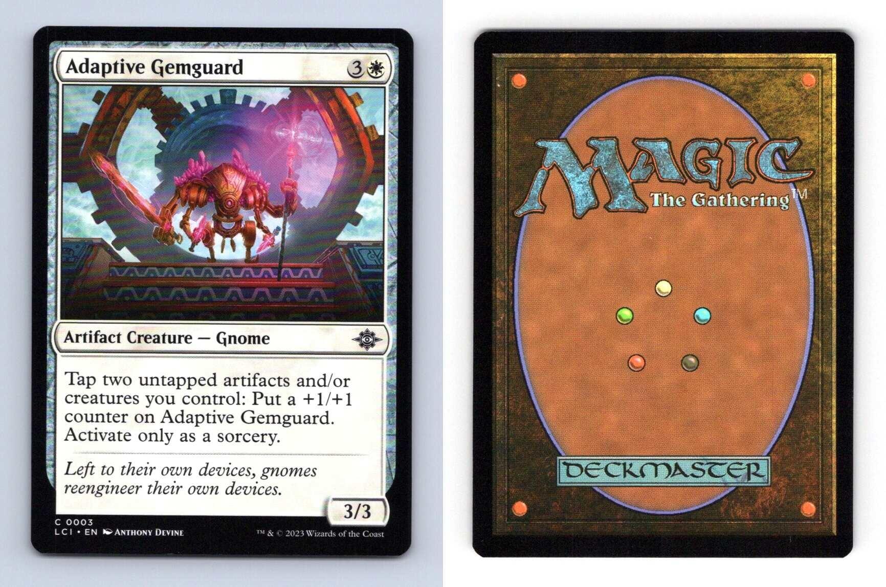 Adaptive Gemguard #3 MTG The Lost Caverns Of Ixalan 2023 Common TCG Card
