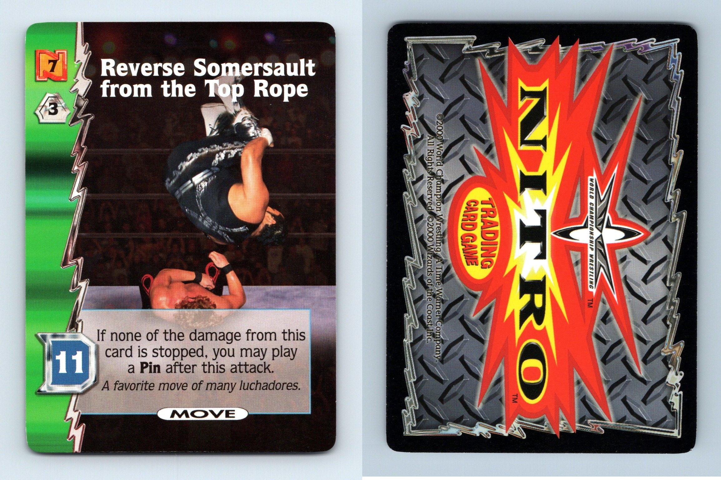 Reverse Somersault From The Top Rope - WCW Nitro 2000 Uncommon TCG Card