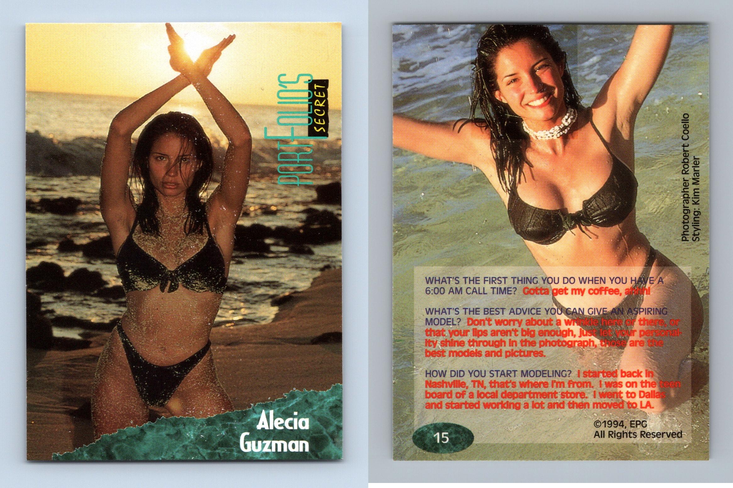 Alecia Guzman #15 Portfolio's Secret 1994 EPG Trading Card | eBay