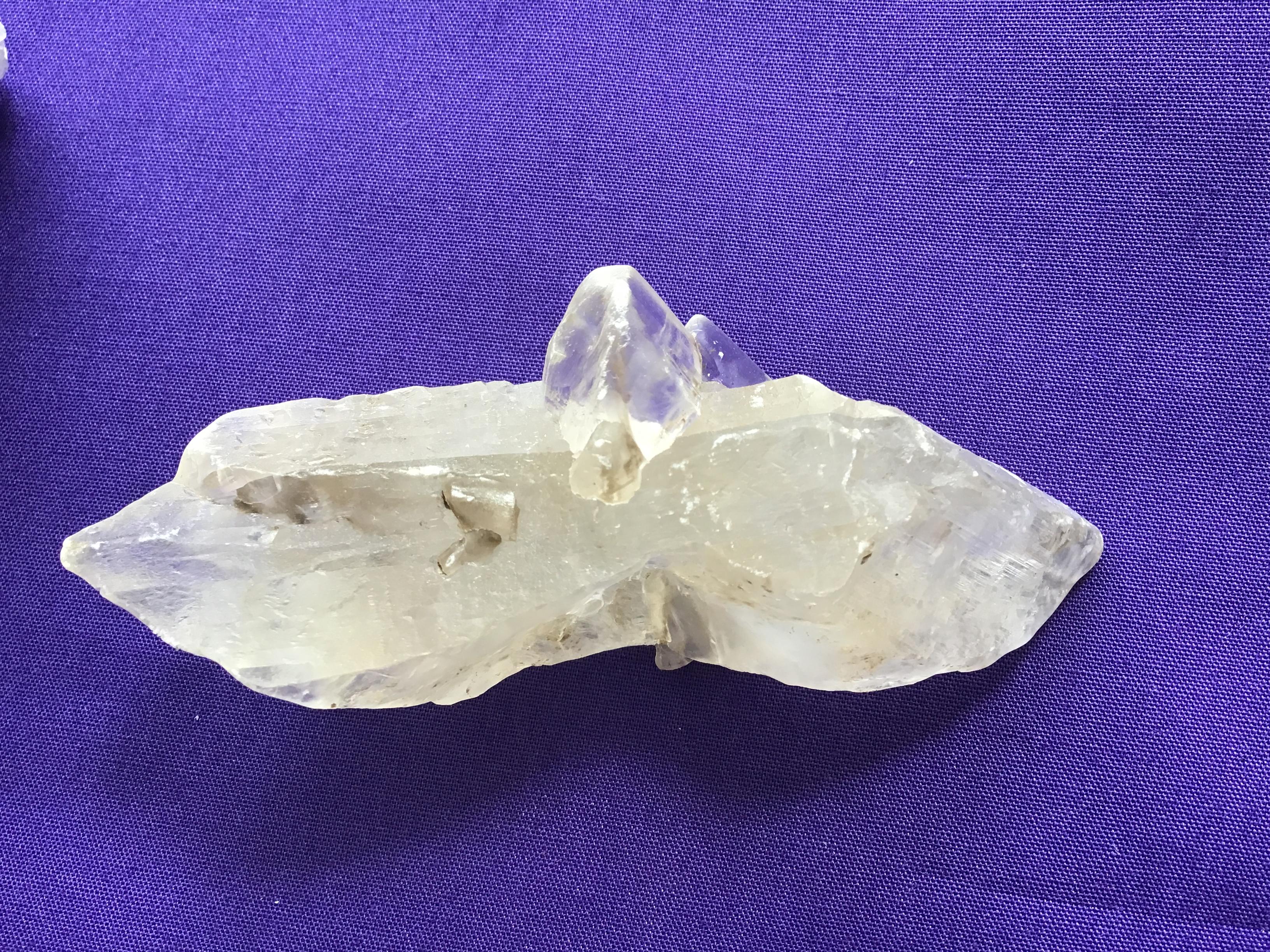 S2273 Set of UK Rhomboid Selenite, Celtic Quartz and Flint