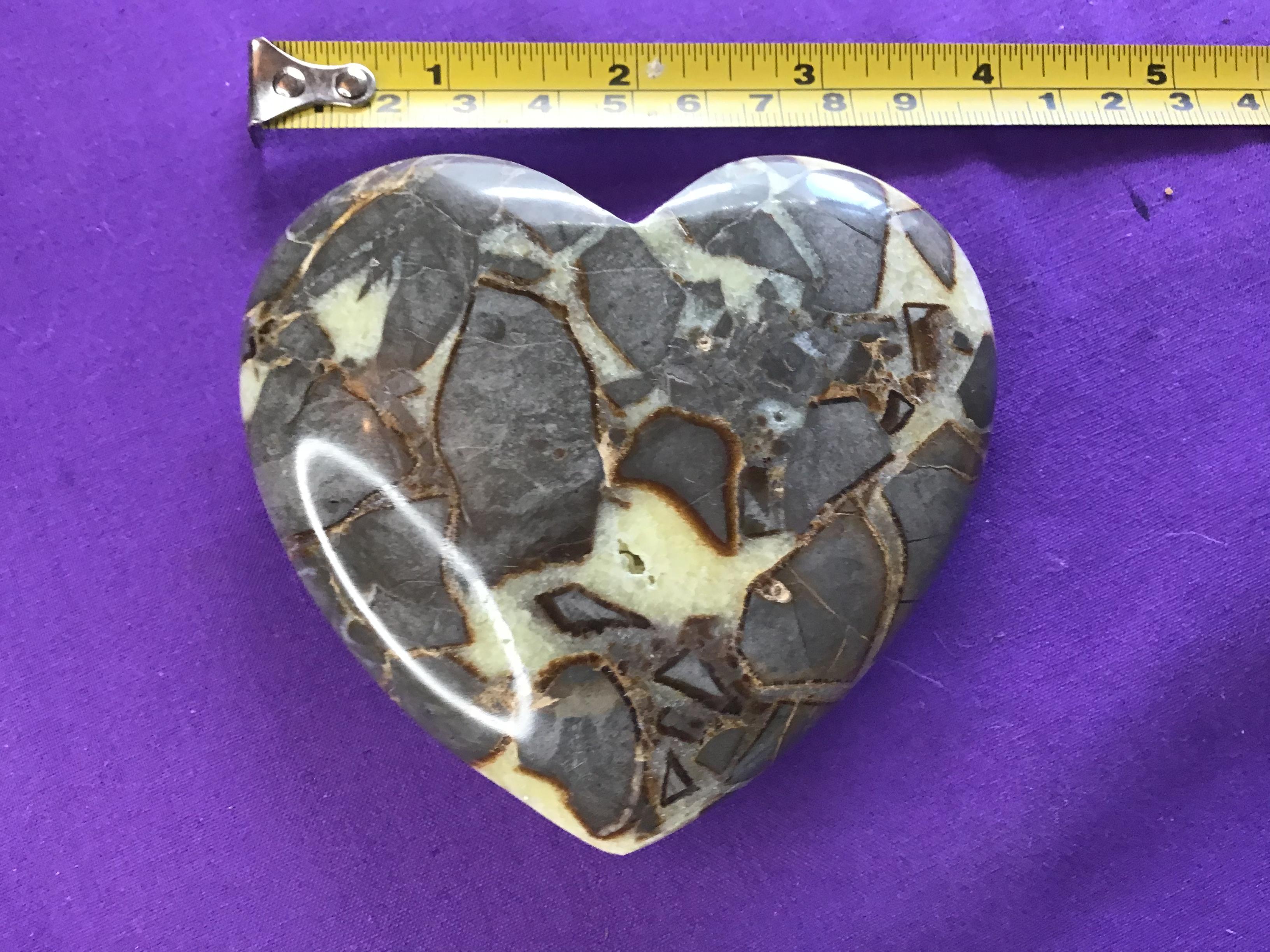 S1327 Large Septarian heart