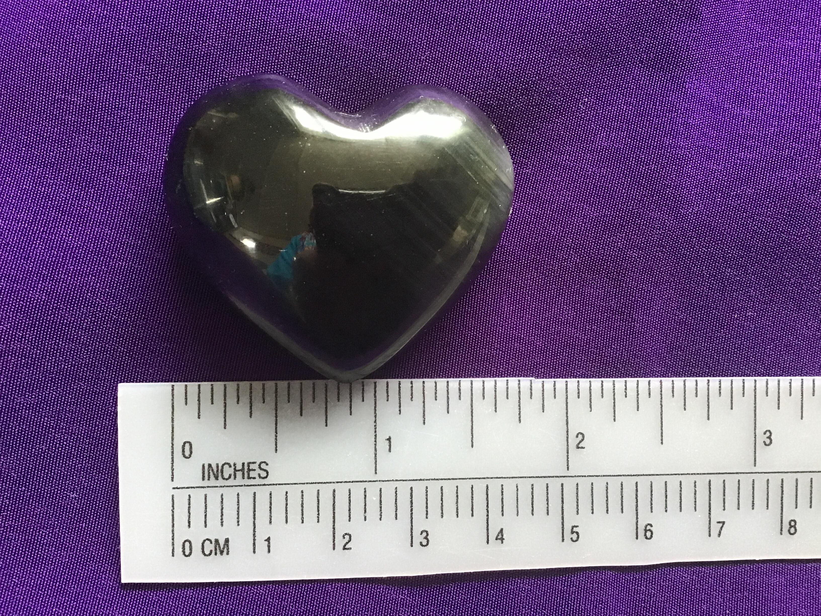 S2842 Rainbow Obsidian Heart