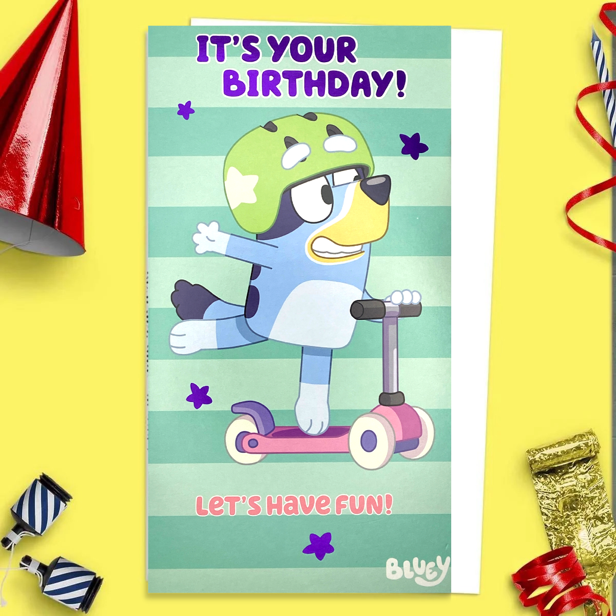 Happy Birthday Bluey Greeting Card