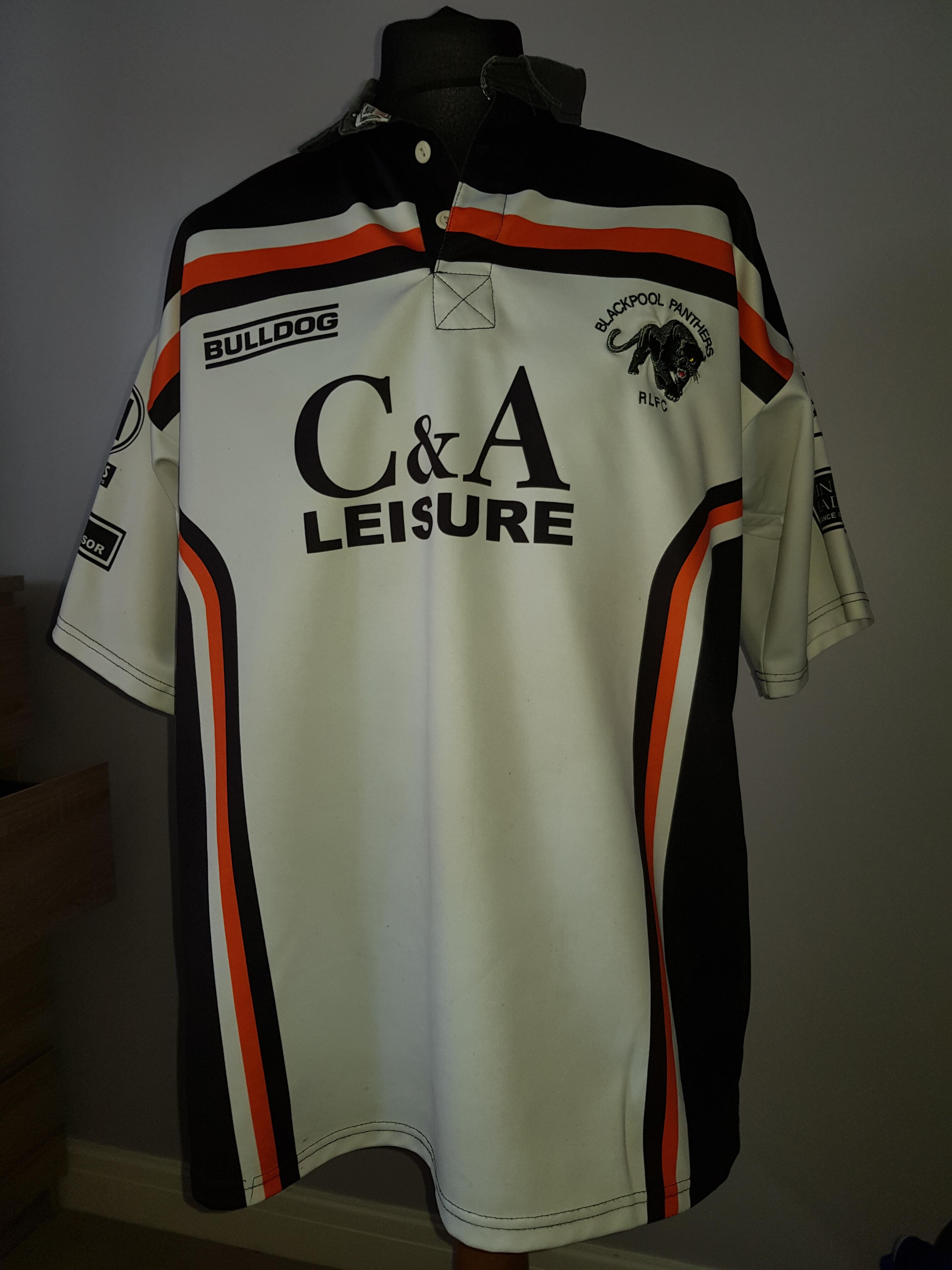 2005 Blackpool Panthers, Replica Away Shirt, Size XL.