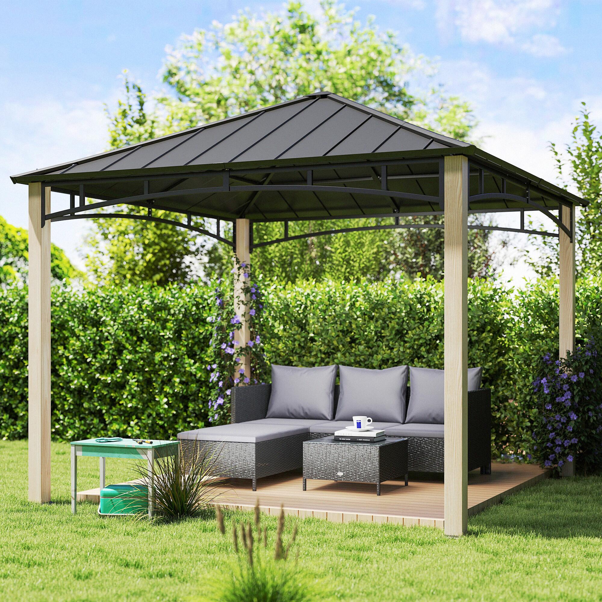 Metal Canopy Gazebo - Weather-Resistant Garden Shelter