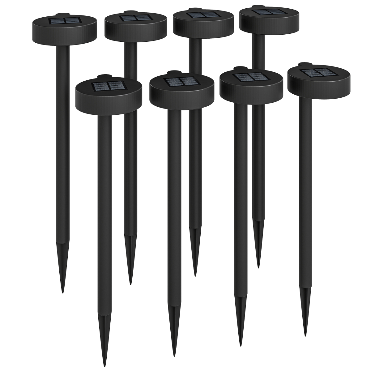 Solar Stake Lights 8 Pack, Pathway Lighting, LED