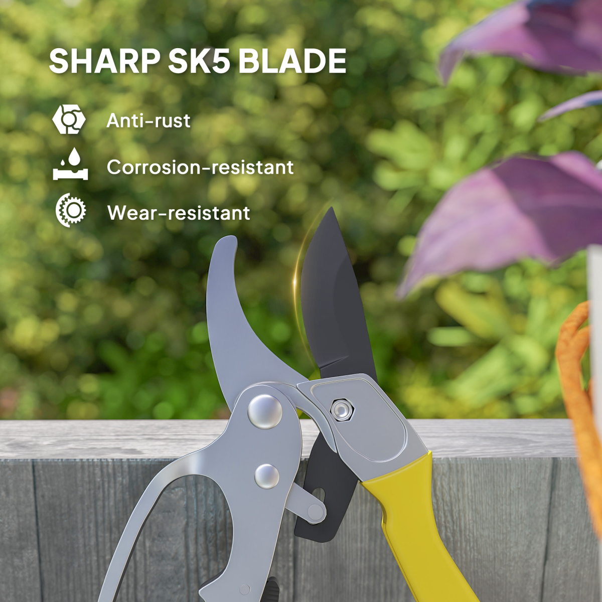 8" Garden Secateurs, Pruning Shears Heavy Duty