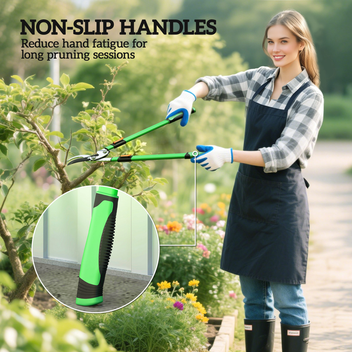 Outsunny Telescopic Bypass Loppers Shears