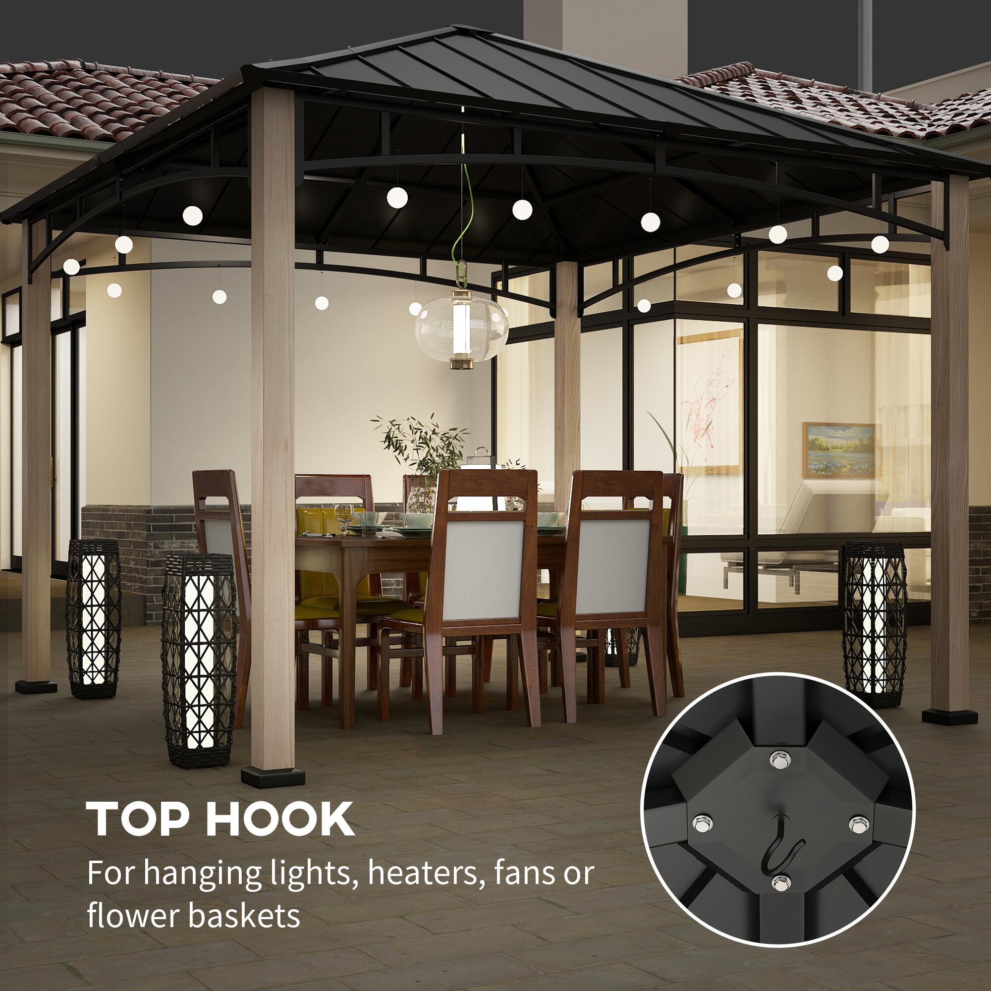 Metal Canopy Gazebo - Weather-Resistant Garden Shelter