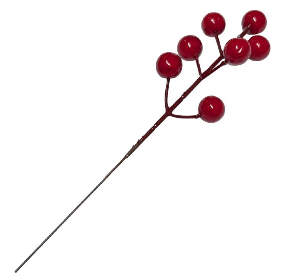 Artificial Red Berry Pick 20cm