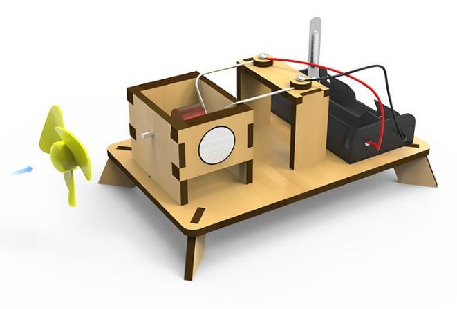 Make-Your-Own Motor Assembly Model DIY Kit Of MDF – RoboticsDNA