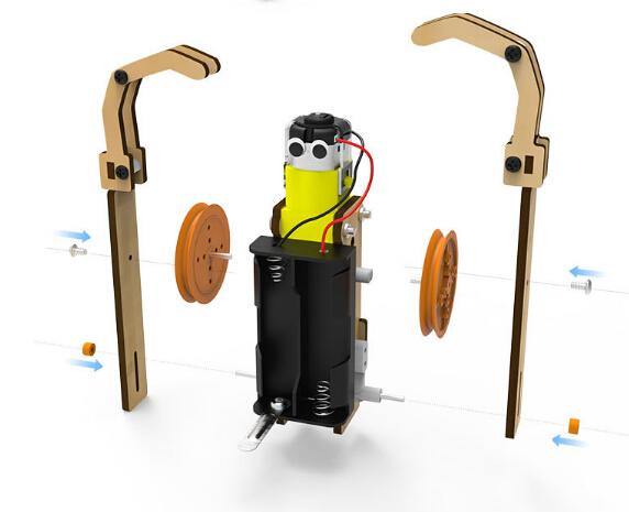 Rope Climbing Robot Assembly Model DIY Kit Of MDF – RoboticsDNA