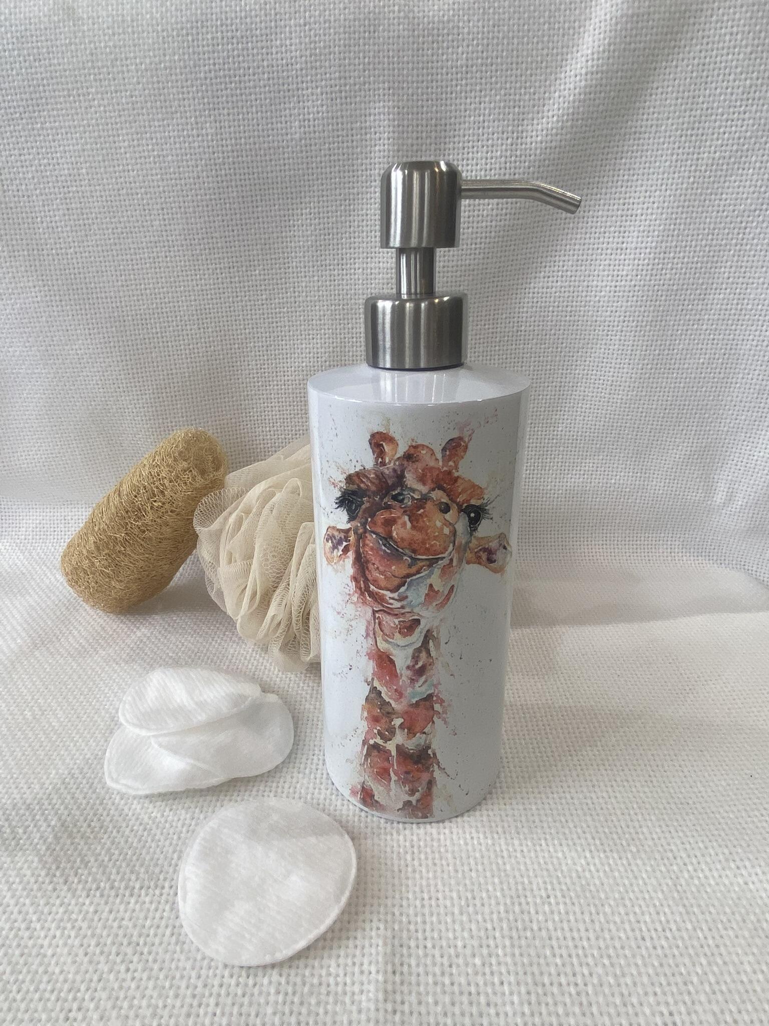 Giraffe Soap Dispenser | Bathroom Accessories | Gekko Art Watercolours
