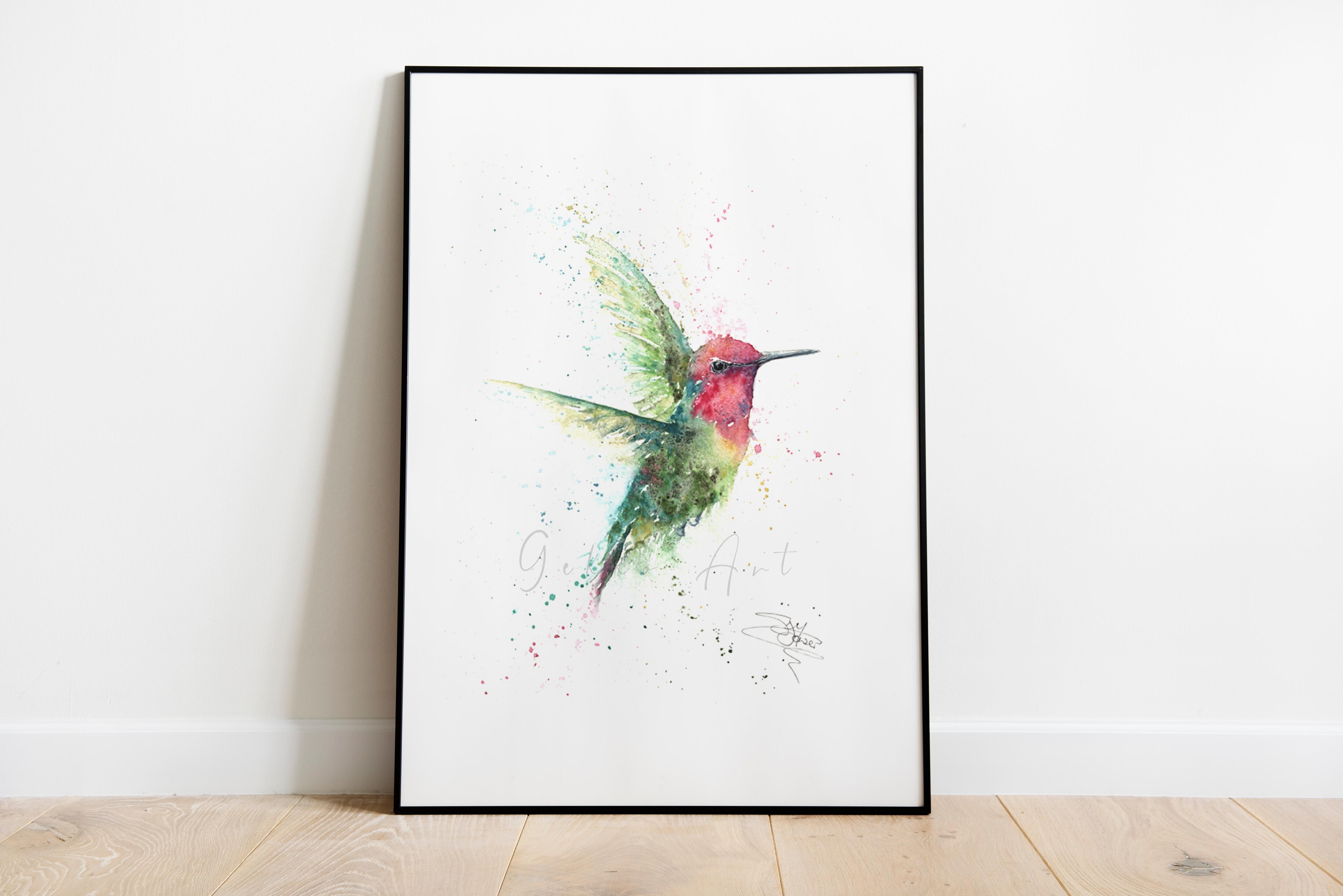Anna's Hummingbird Watercolour | Limited Edition Print | Gekko Art