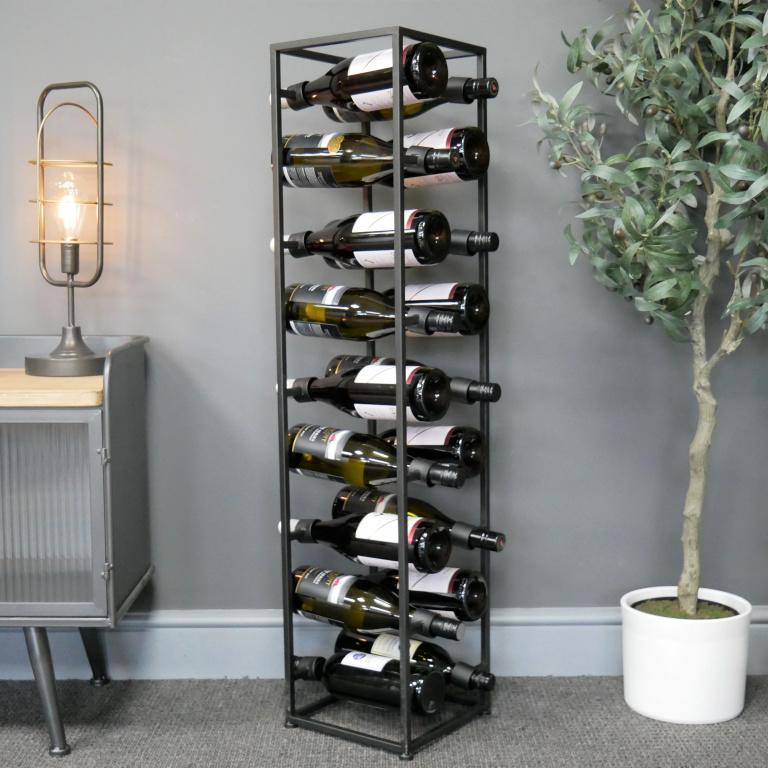 18 Bottle Metal Wine Rack