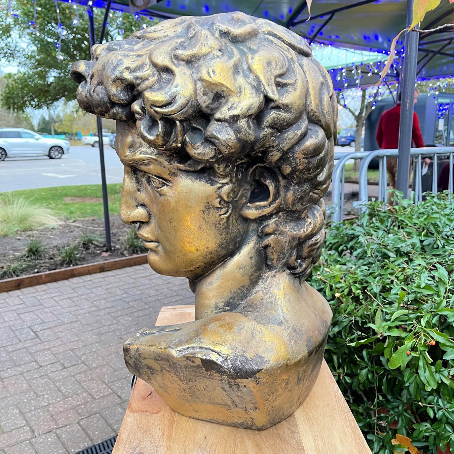 Antique Gold David Bust, Extra Large