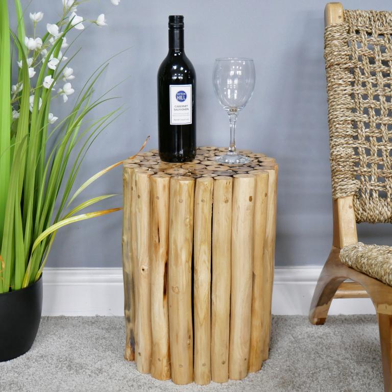 Teak Wood Stool/Side Table