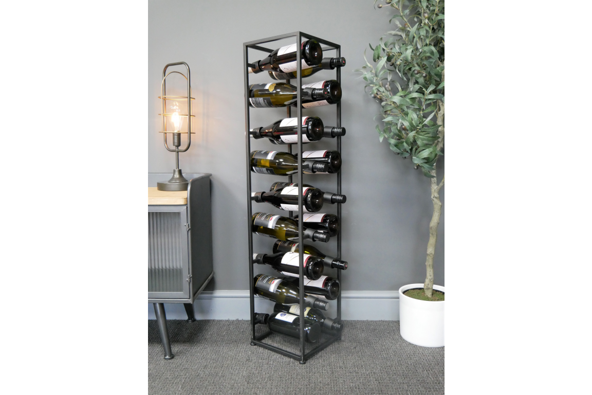 18 Bottle Metal Wine Rack