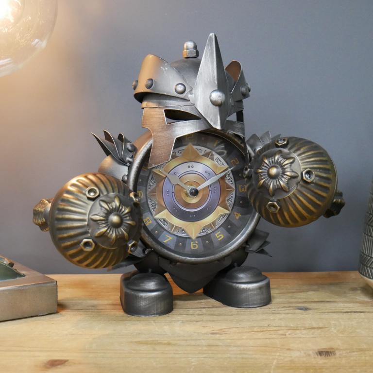 Metal Hand Made Warrior Clock