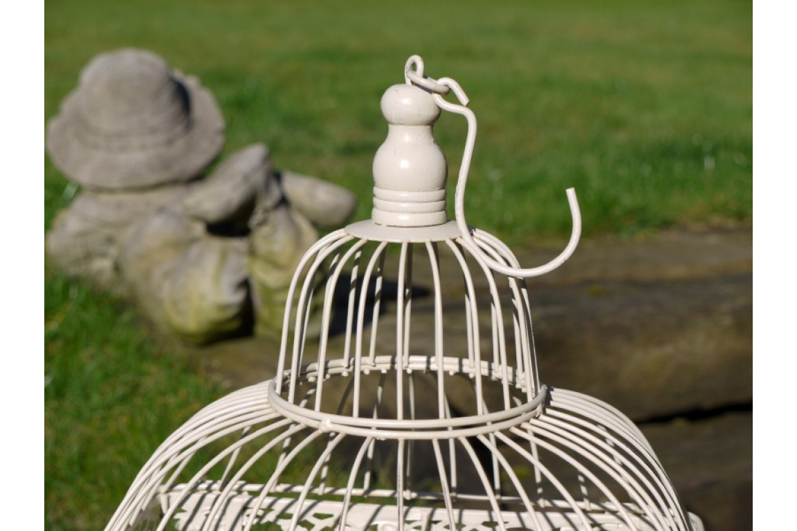 Antique White Bird Cage