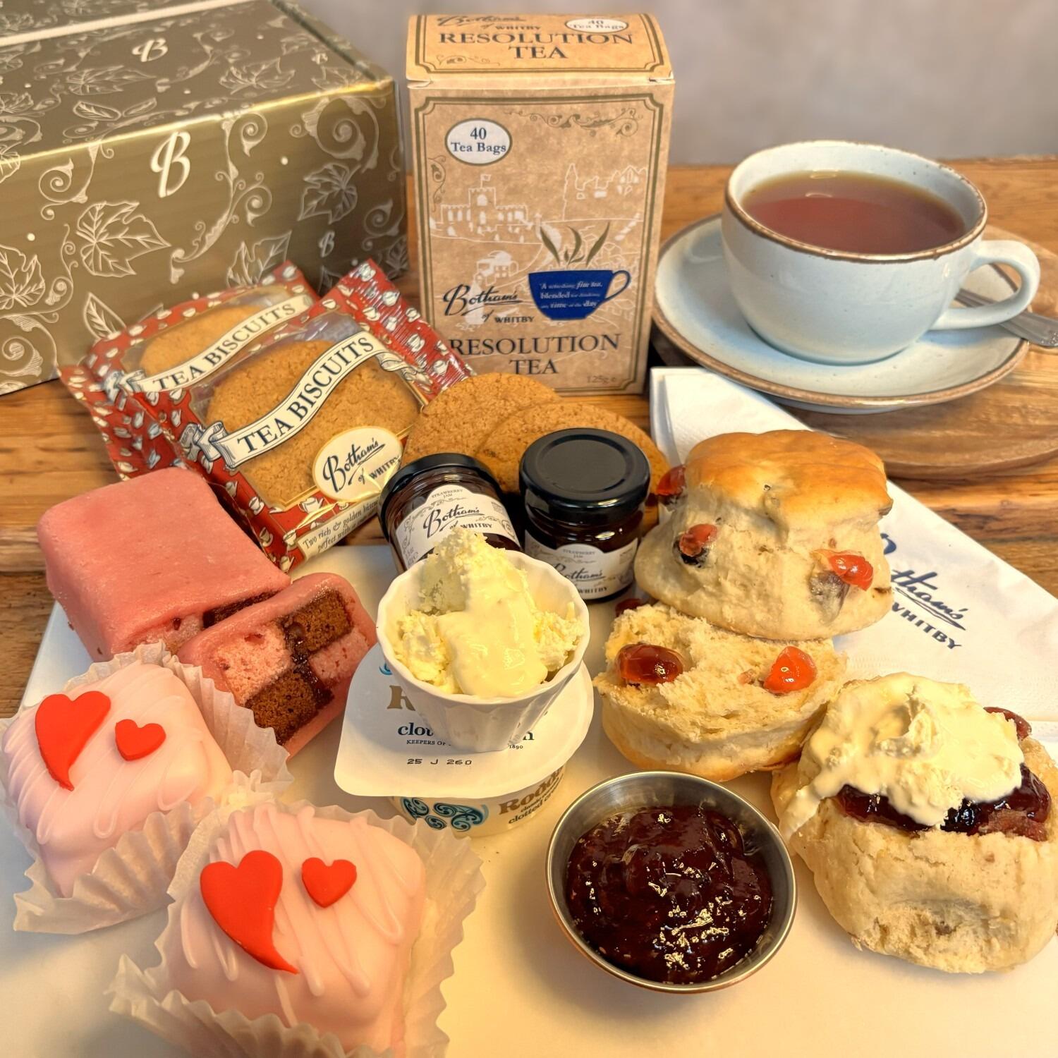 Valentine's Extra Special Cream Tea - Botham's of Whitby | Traditional ...