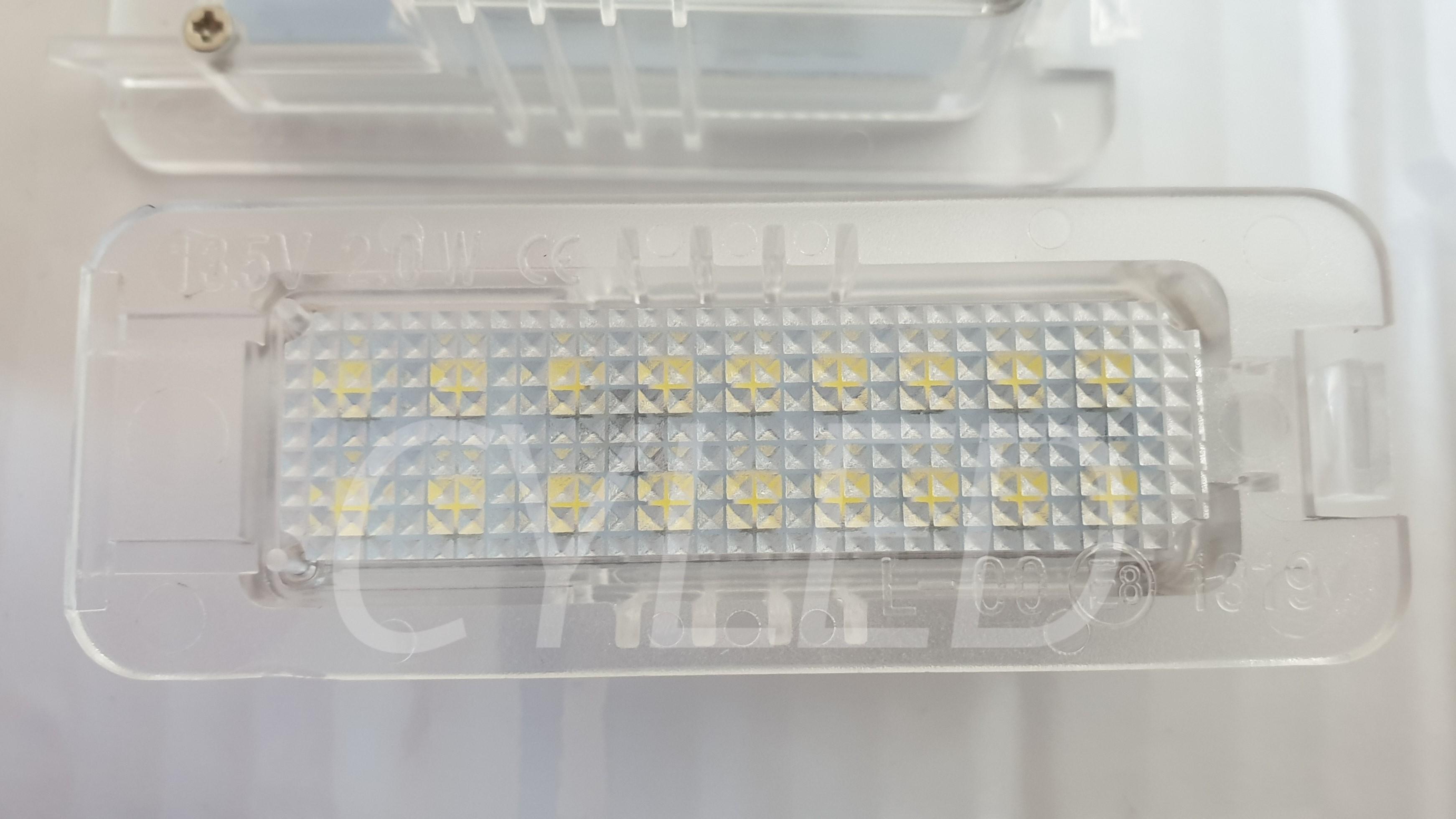 Audi R8 LED number plate units.