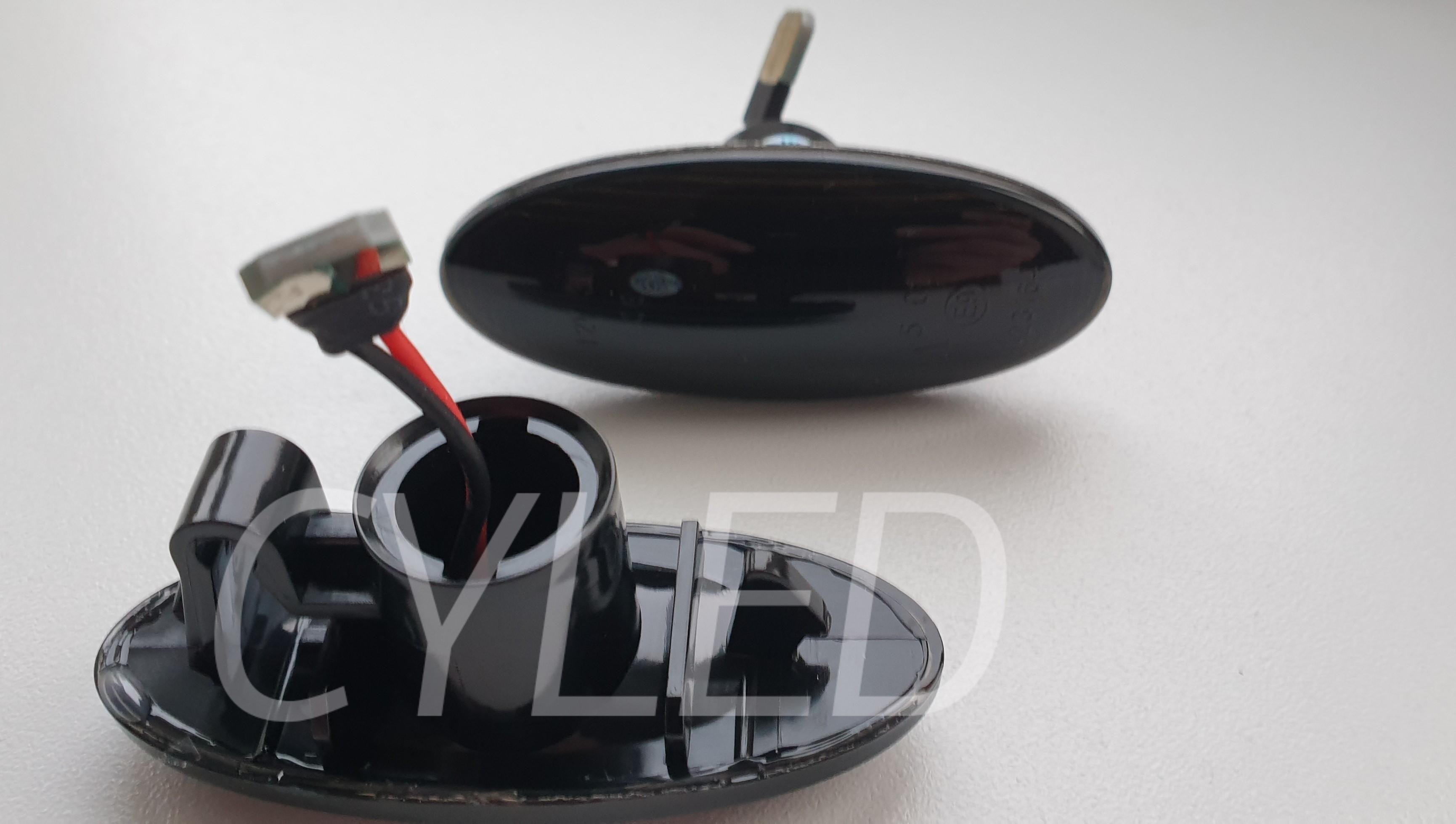 Nissan Smoked LED side repeaters Standard flash type.