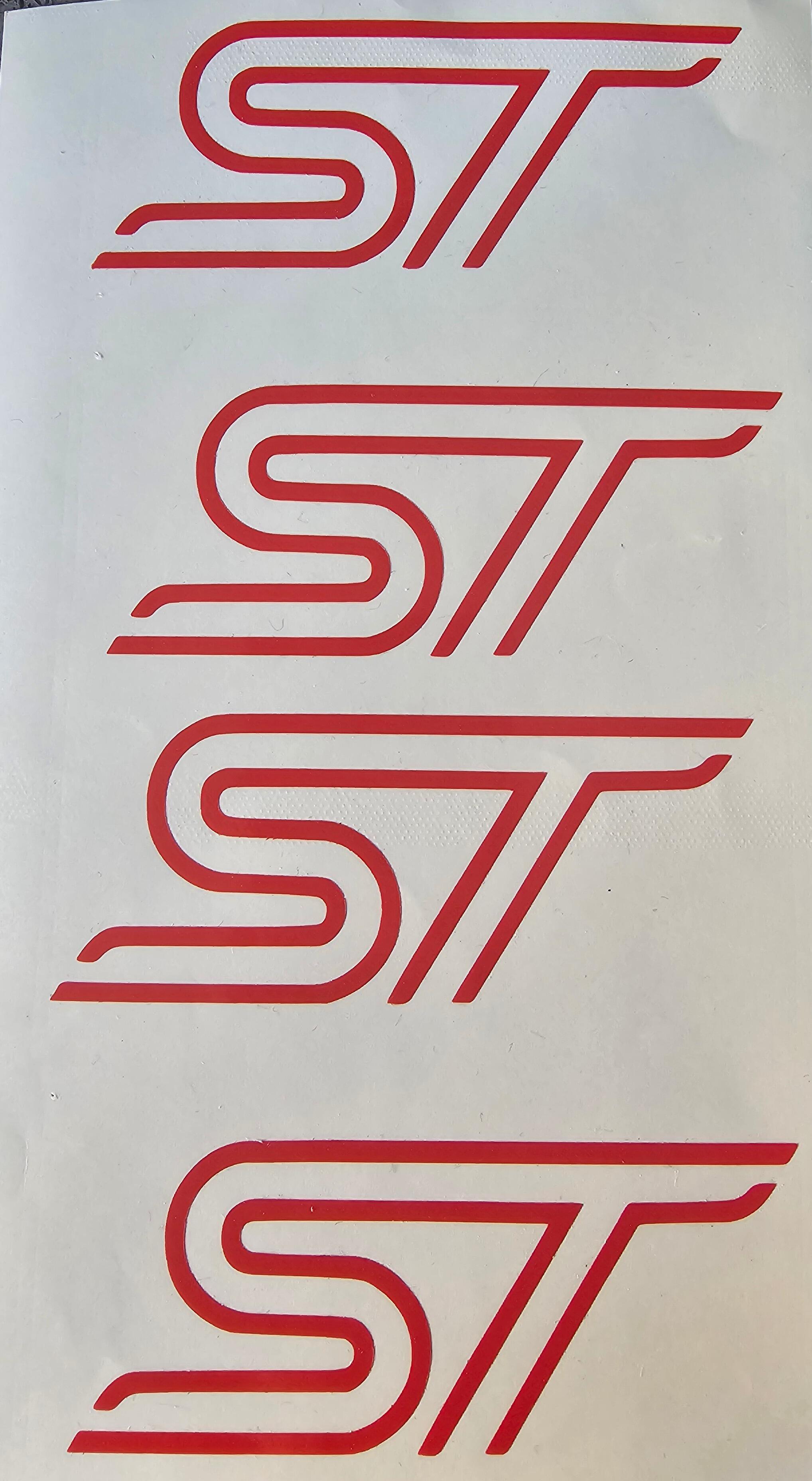 Ford ST stickers x4.