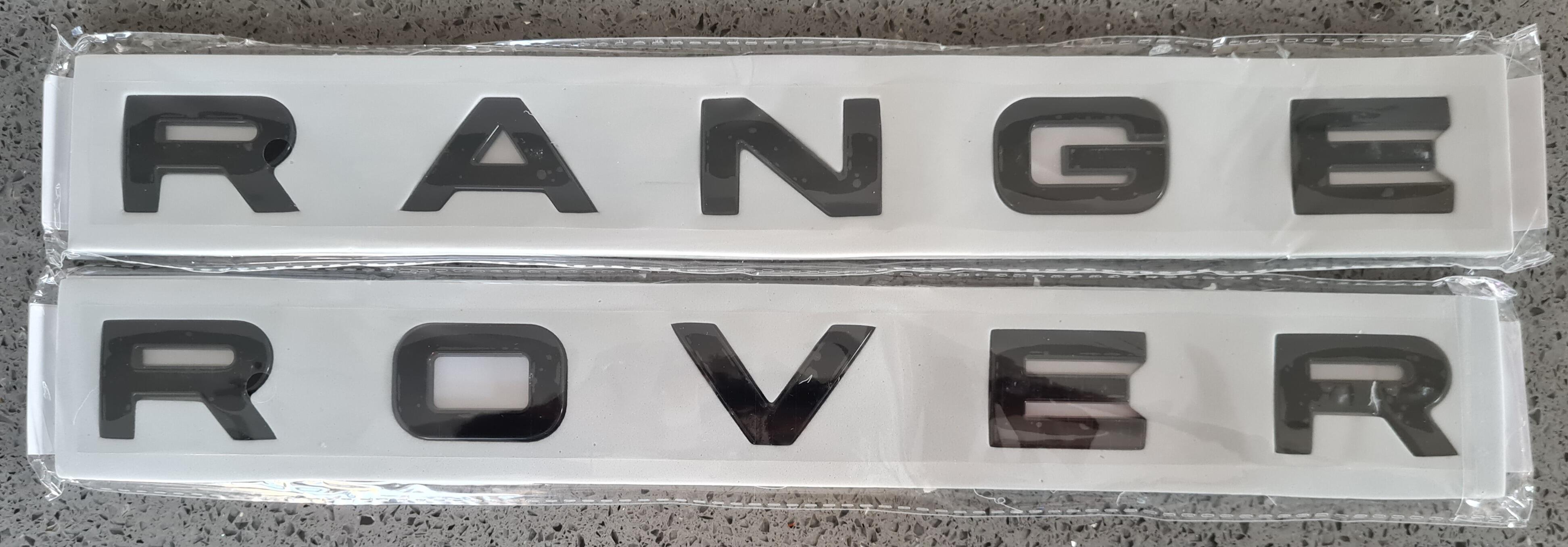 Range Rover badges