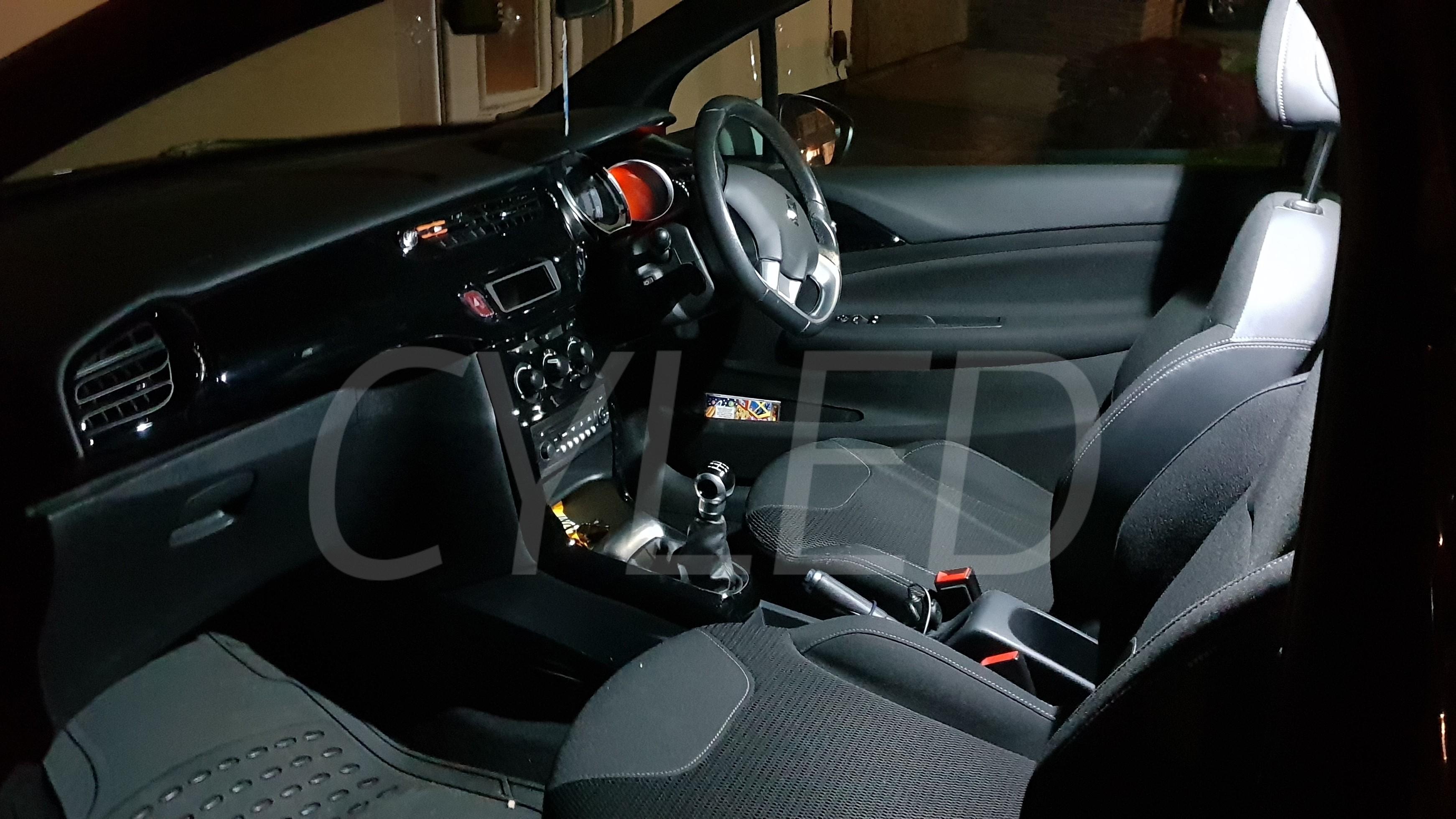 Citroen DS3 LED interior kit.