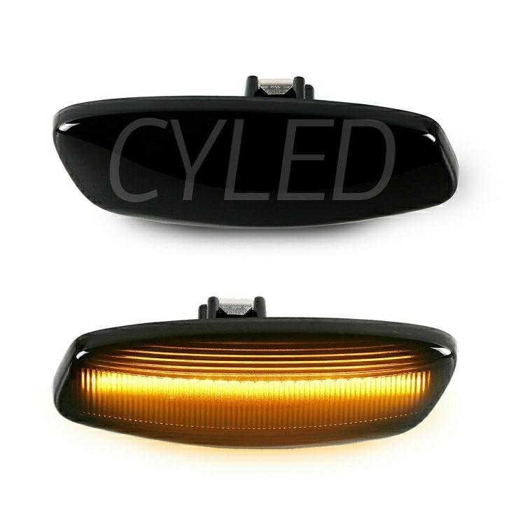 Smoked LED side repeaters standard flash type.