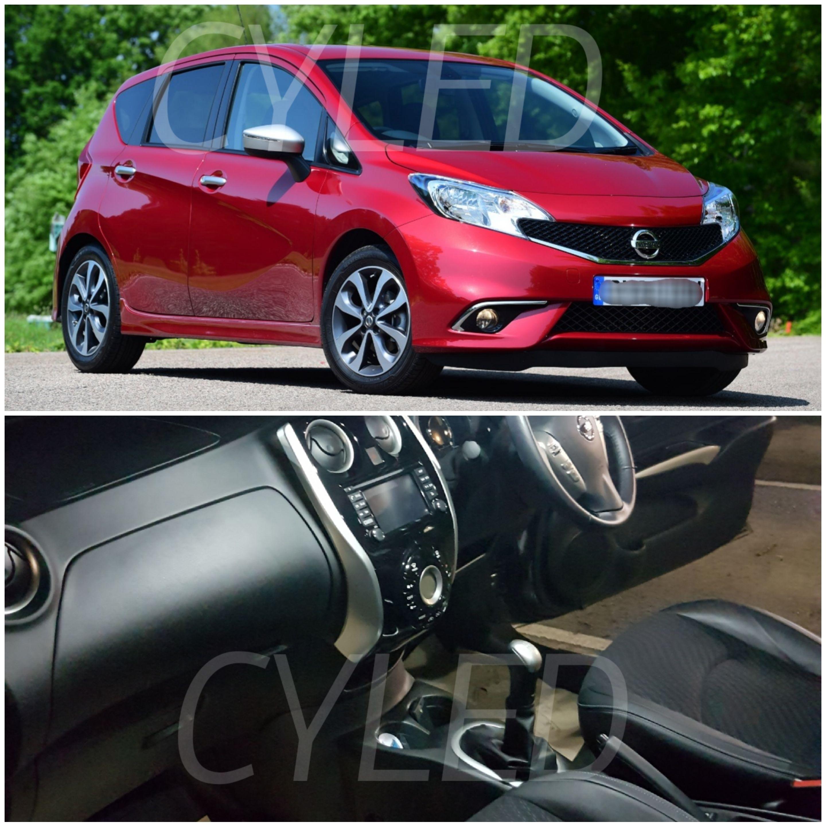 Nissan Note Mk2 interior LED kit 6000K White L@@K