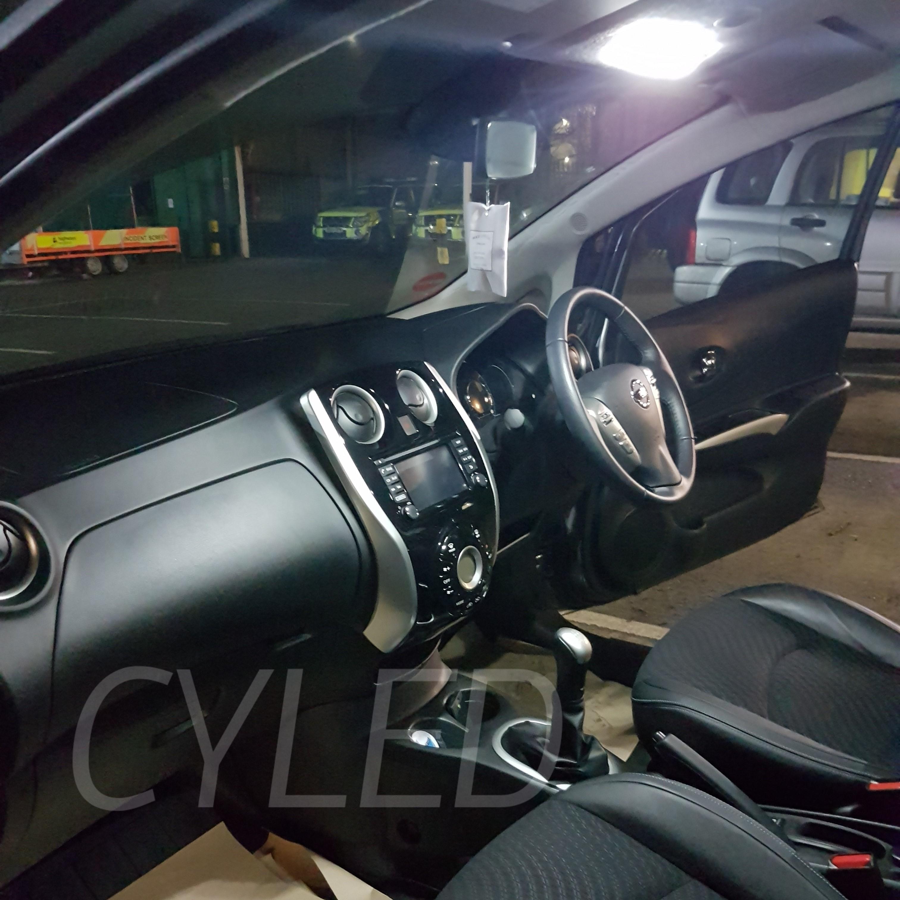 Nissan Note Mk2 interior LED kit 6000K White L@@K