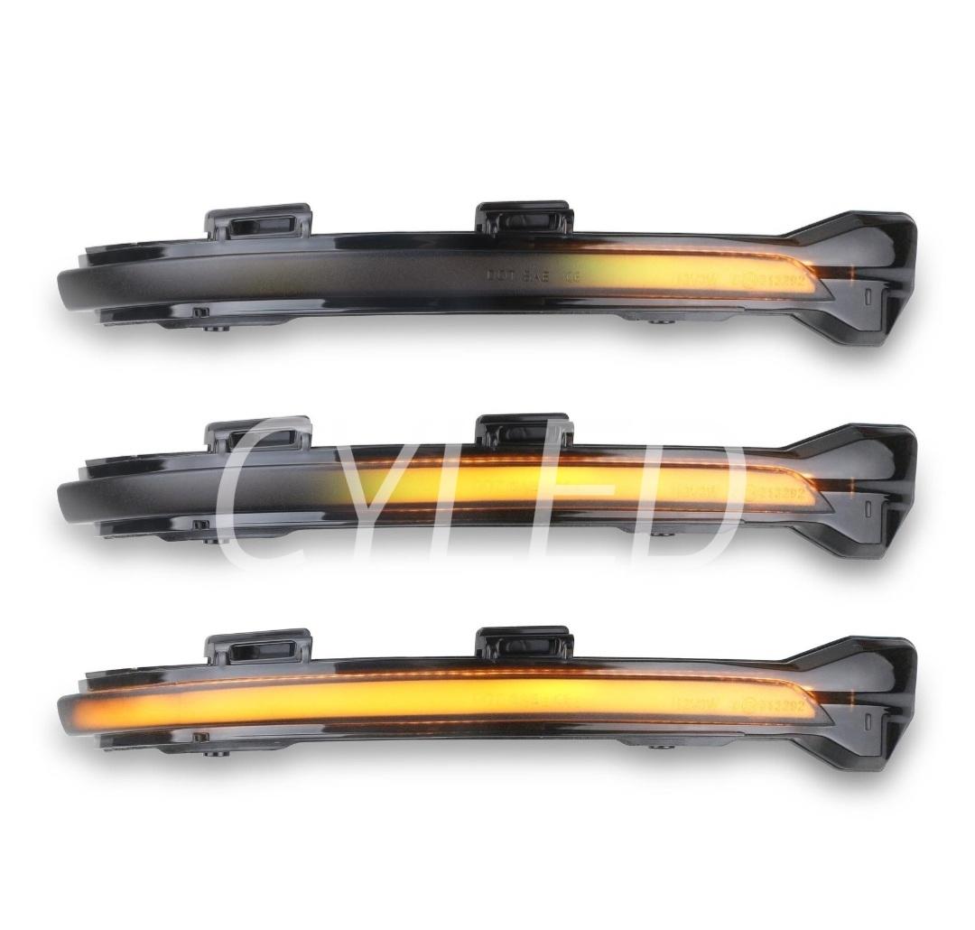 VW Golf MK7 2013 -2018 Dynamic wing mirror LED indicators smoked lens.