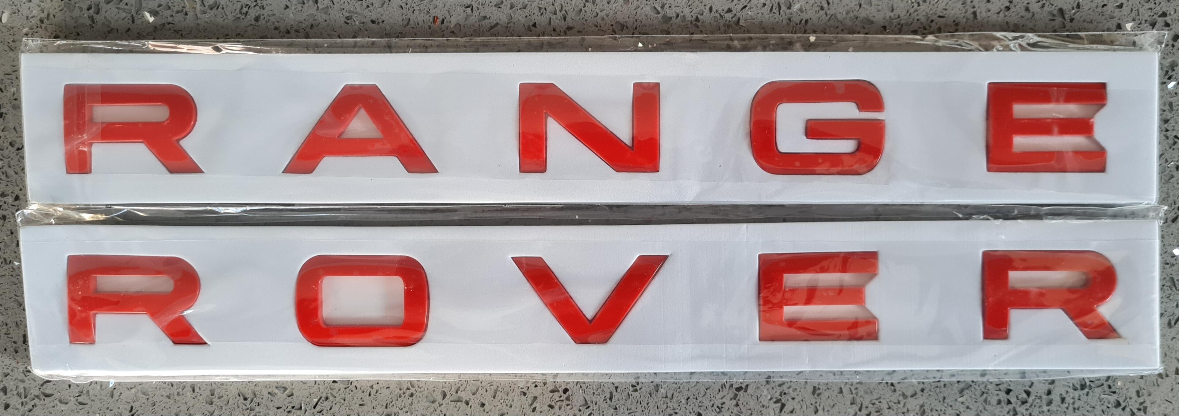 Range Rover Gloss Red Bonnet badge