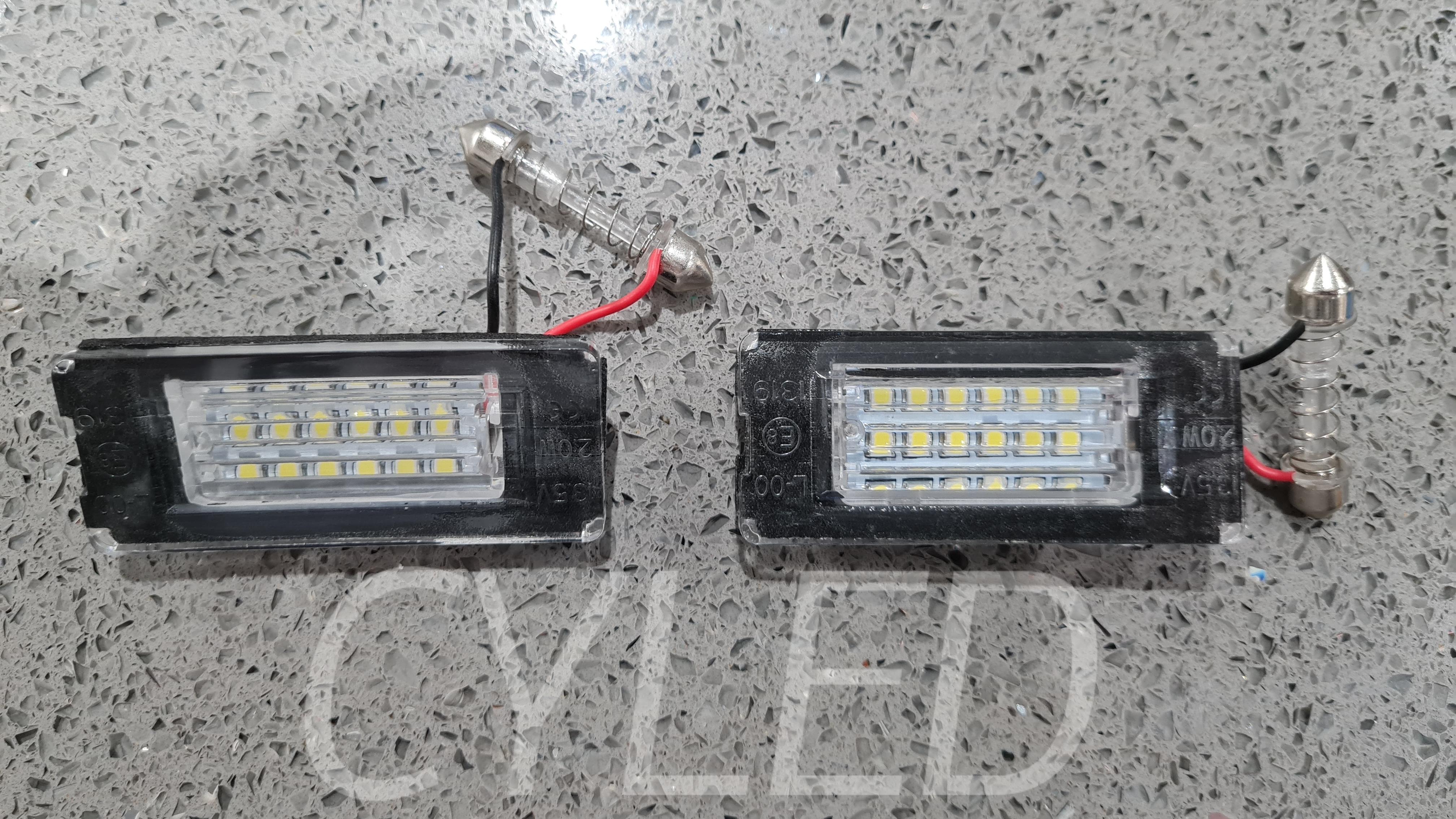 Mini R56 & R57 2006 - 2012 LED number plate units 6000K White L@@K