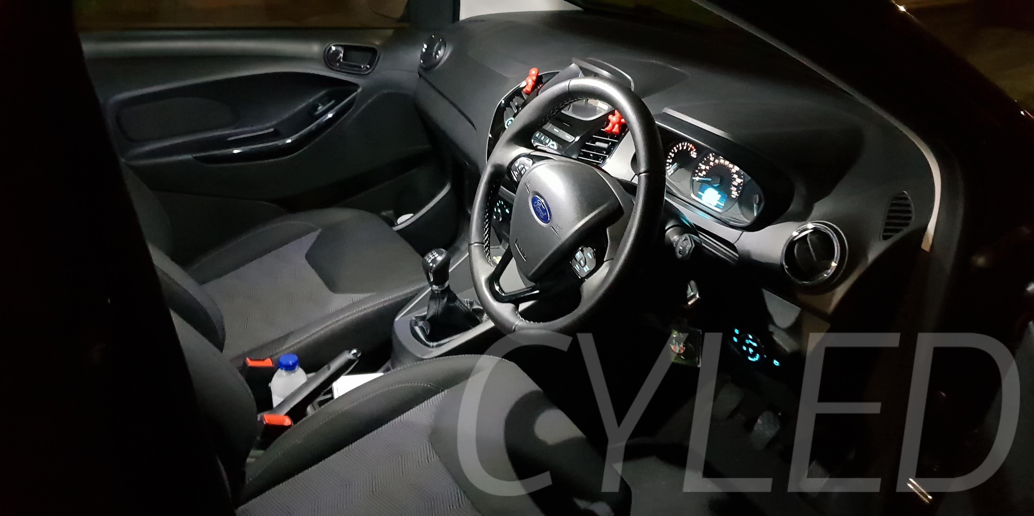 Ford KA+ interior LED kit 6000K White L@@K 2014 >
