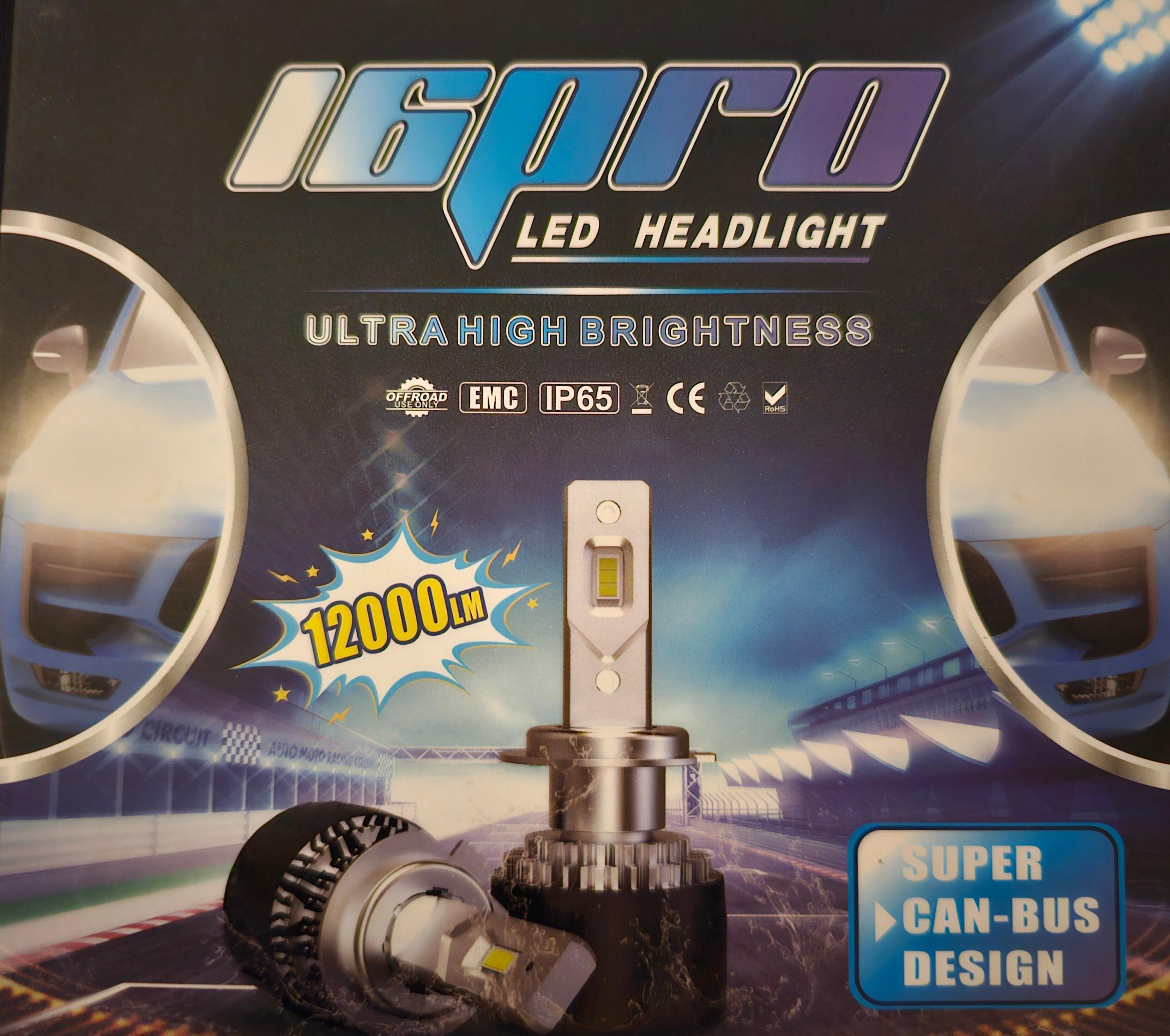 I6 PRO H9, H11 LED Headlights 6000K White L@@K