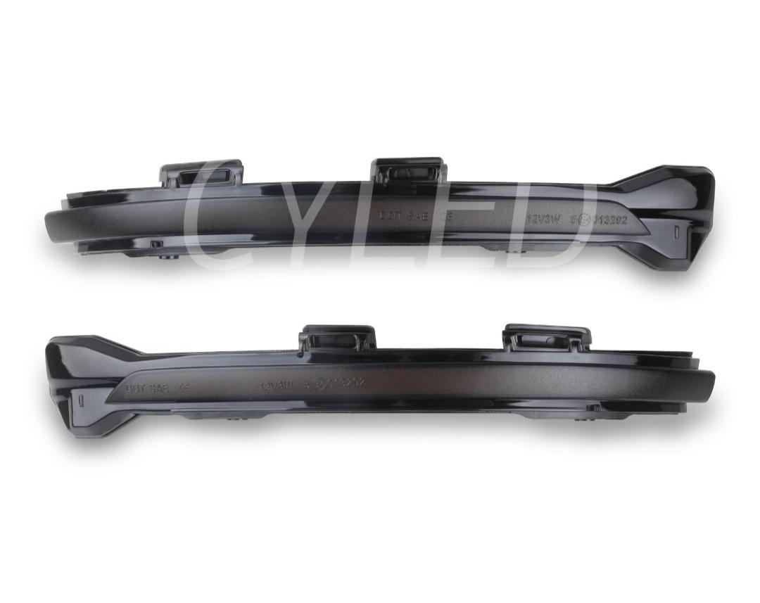 VW Golf MK7 2013 -2018 Dynamic wing mirror LED indicators smoked lens.