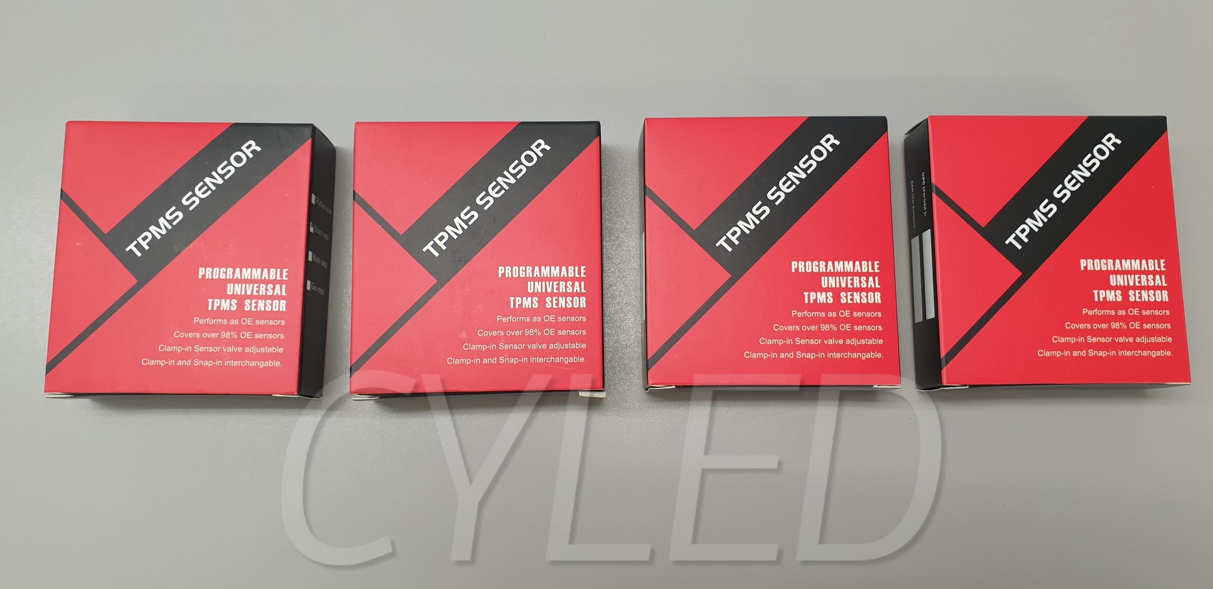 4x TPMS Valves Rubber Stem + Plastic Dust Cap