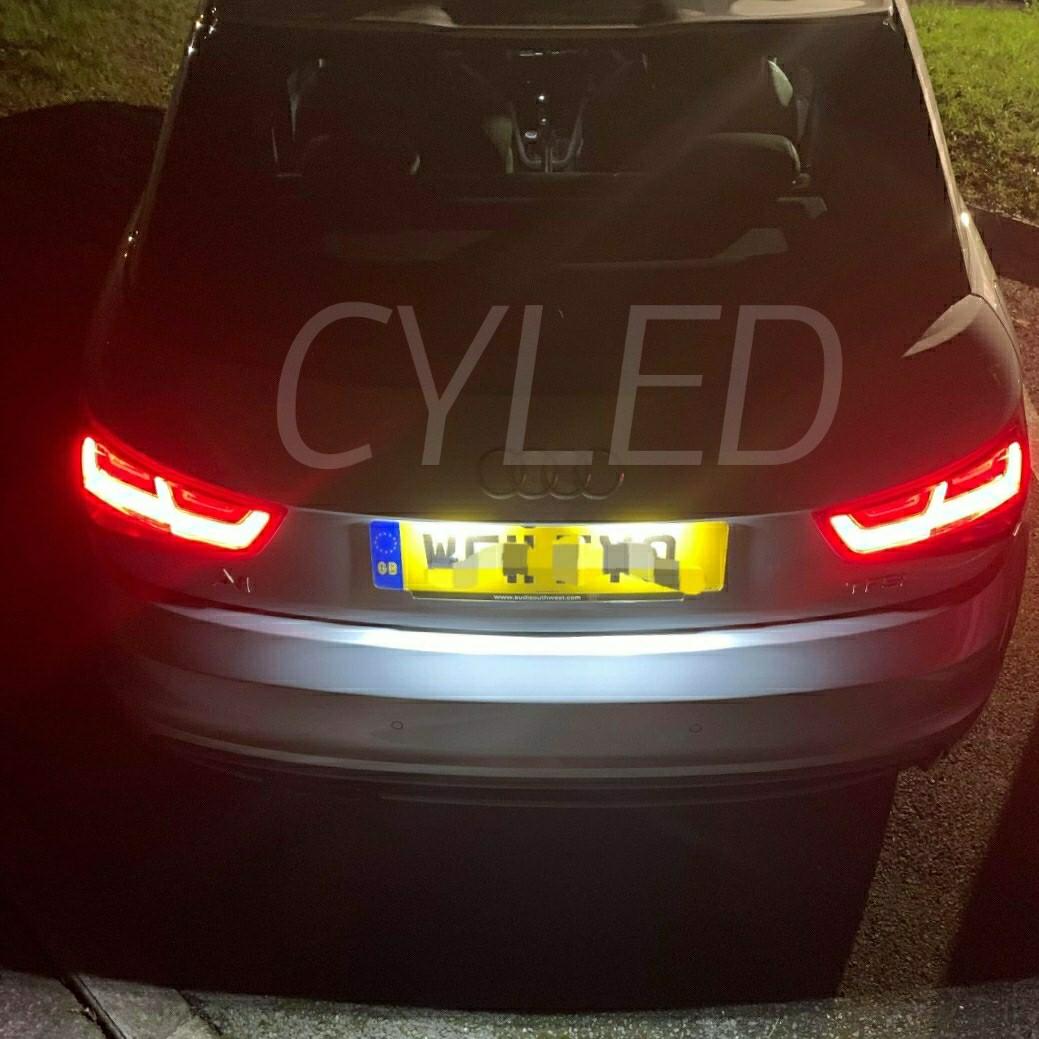 Audi A1 LED number plate units.
