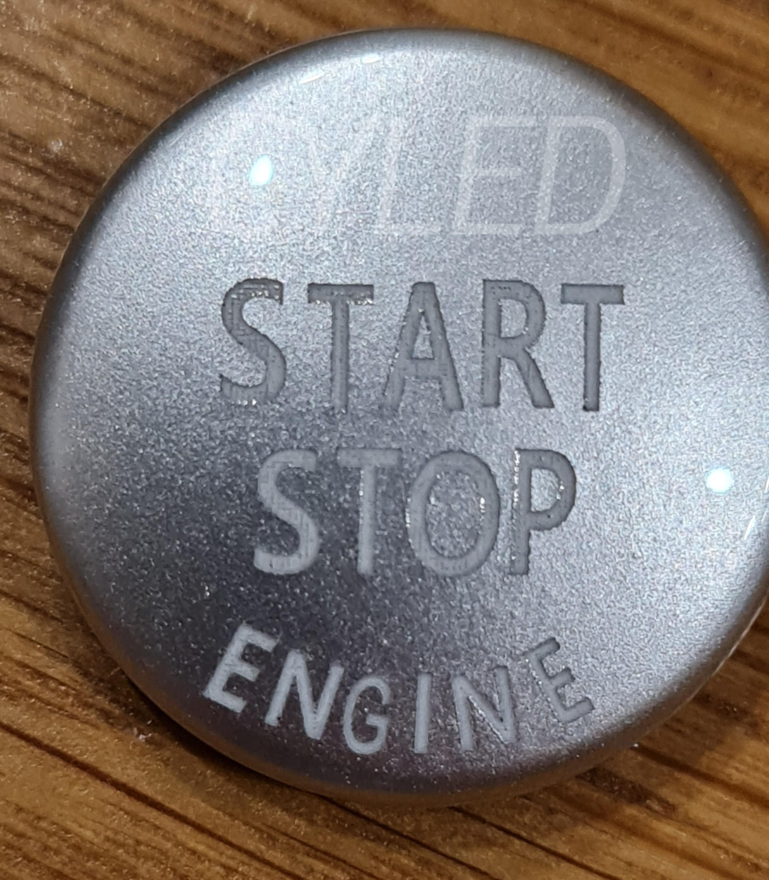 BMW E90, E91, E92 & E93 Silver start button.