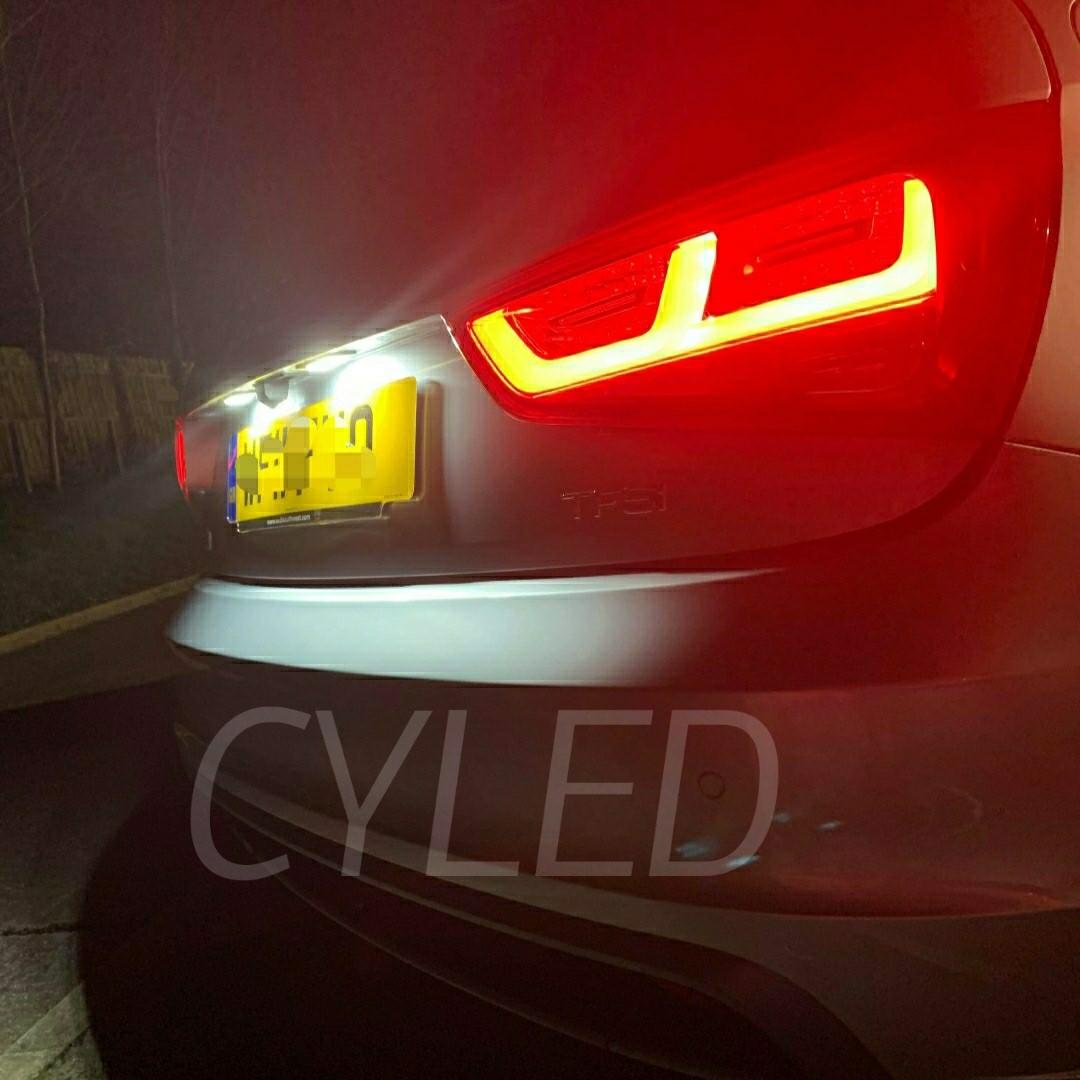 Audi A1 LED number plate units.
